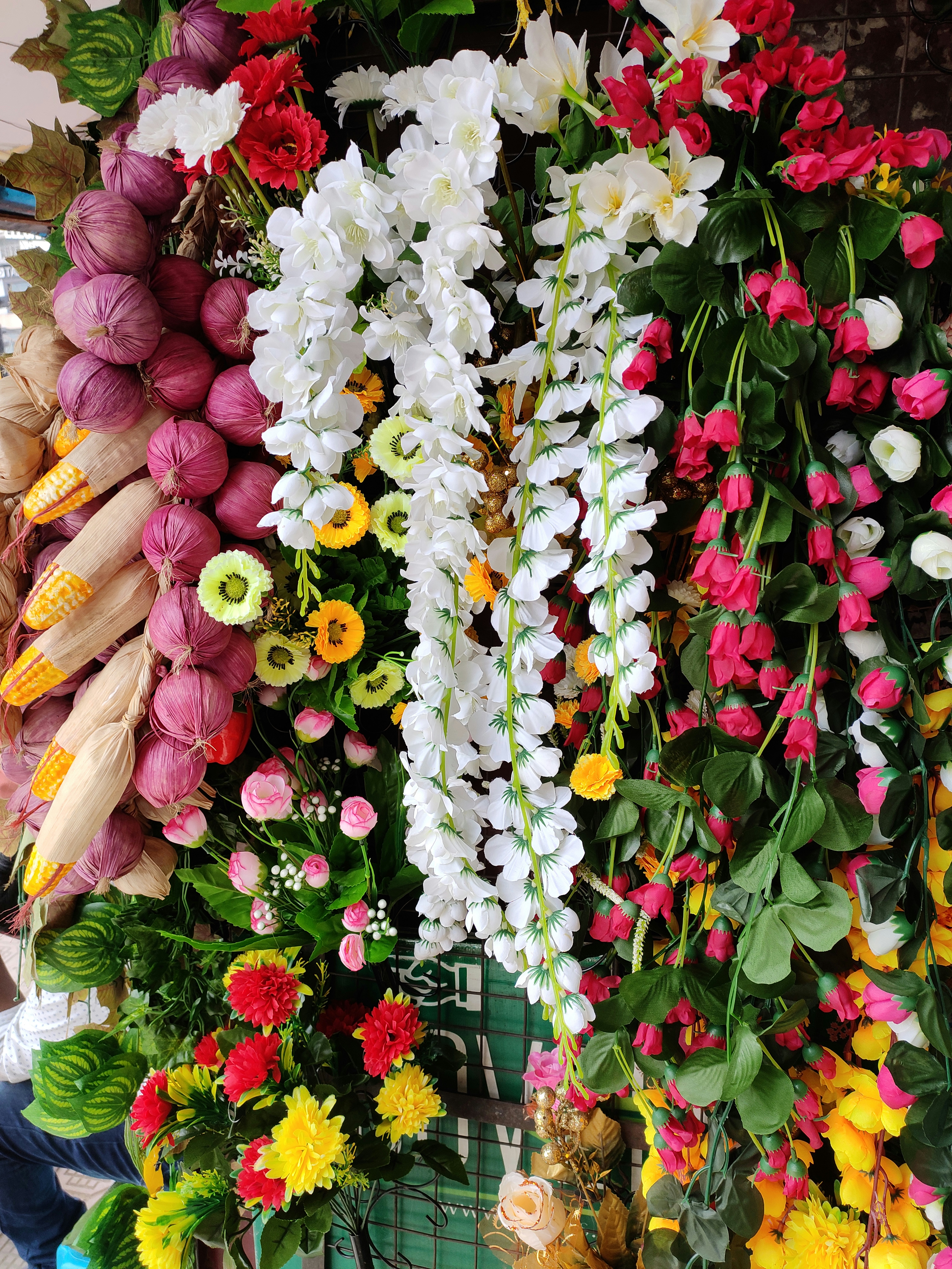 Floral Cascade: A Colorful Tapestry of Bouquets and Wreaths