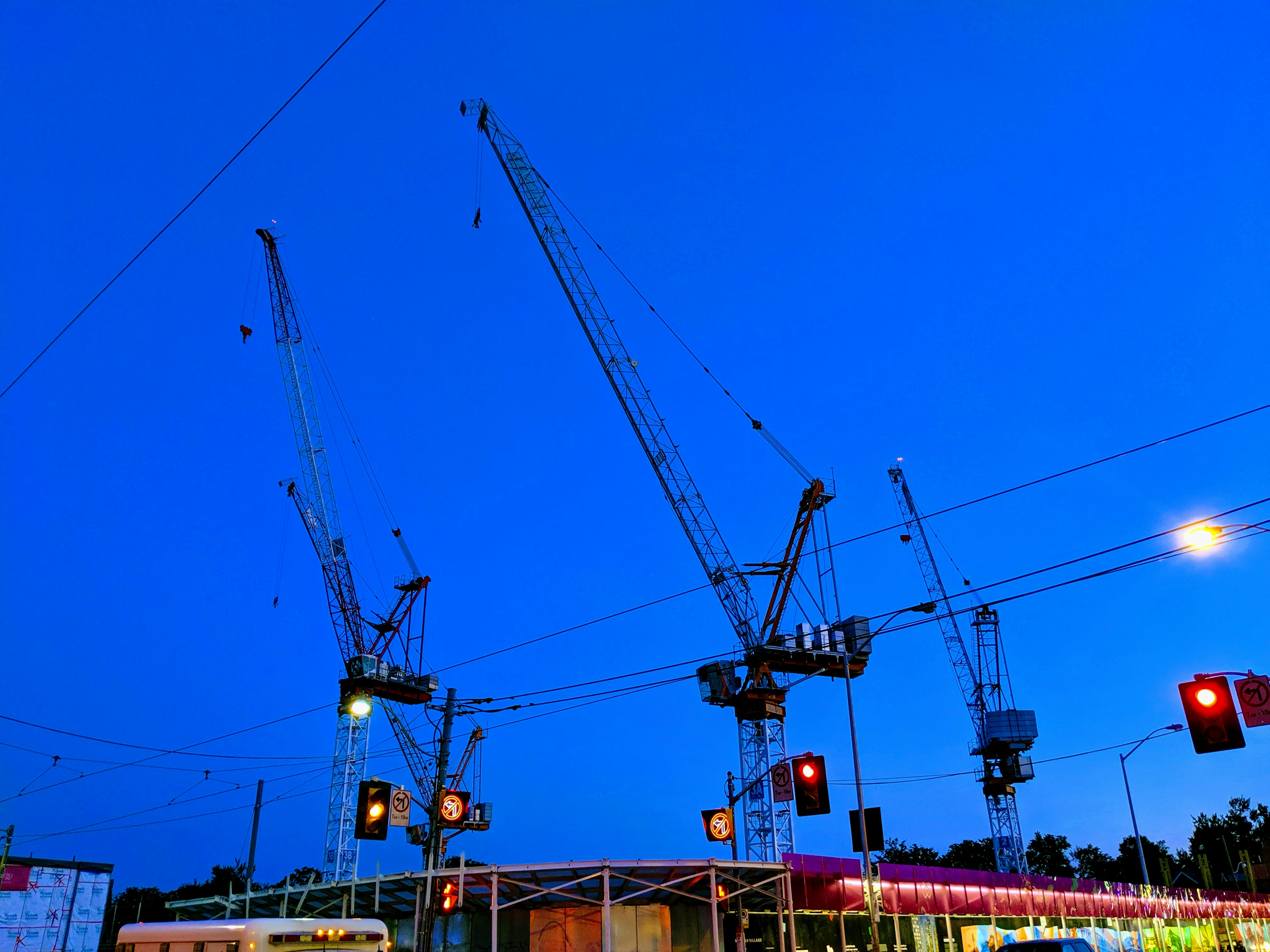 Blue Hour at the Crane Yard