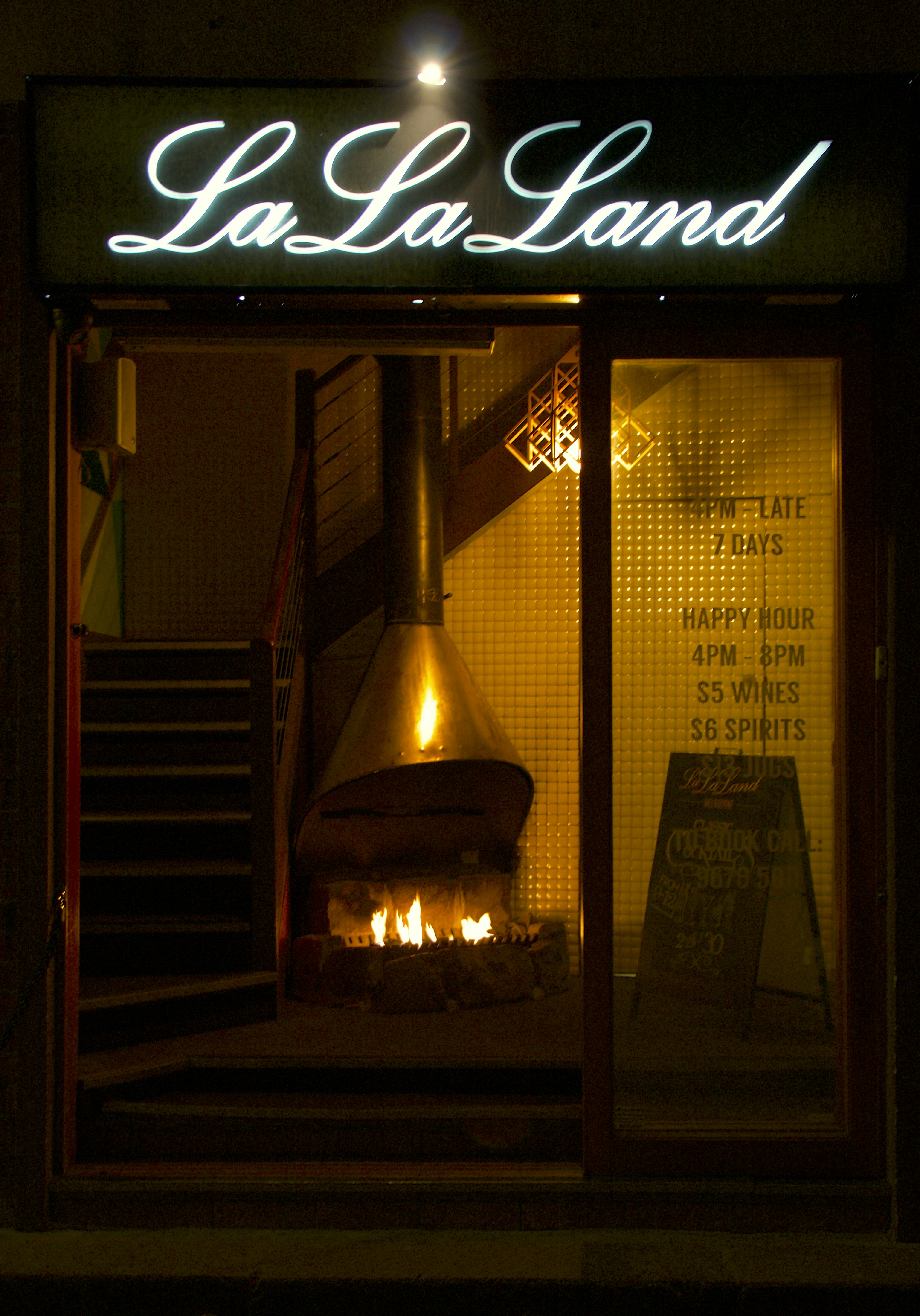 Fire Place In Restaurant