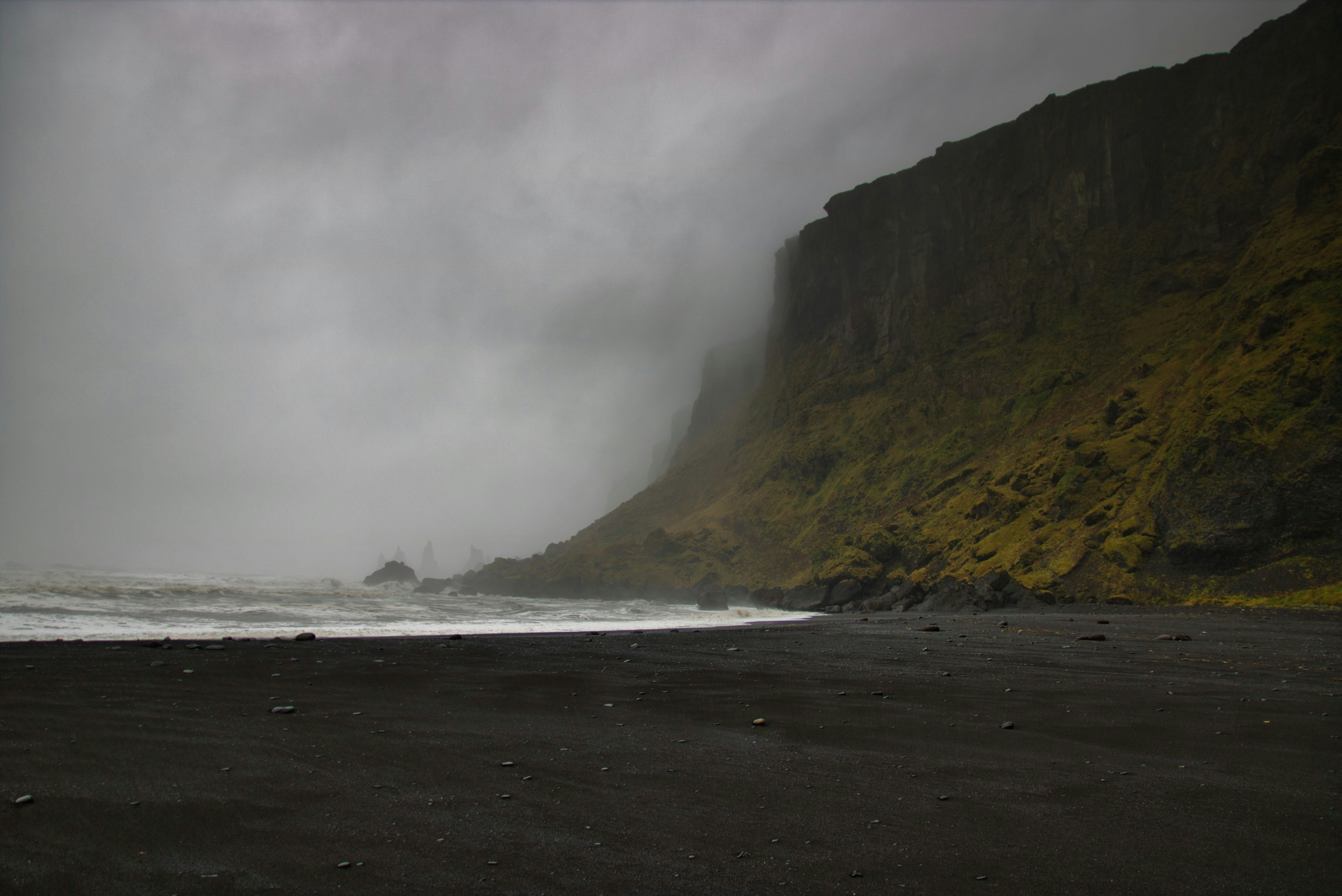 Foggy mountain seashore scenery photo – Free Grey Image on Unsplash