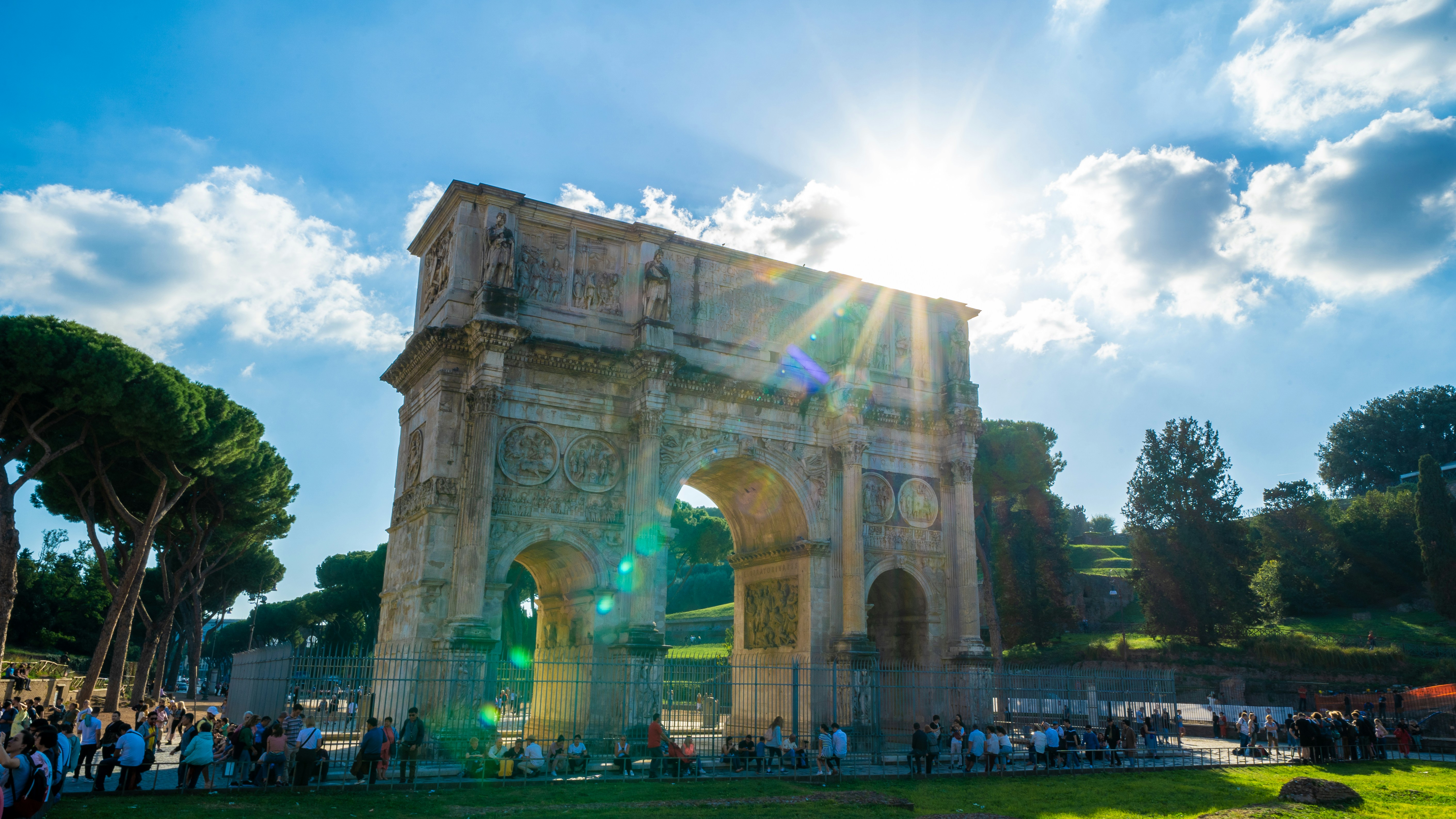 Noon Light Over a Weathered Triumph Arch