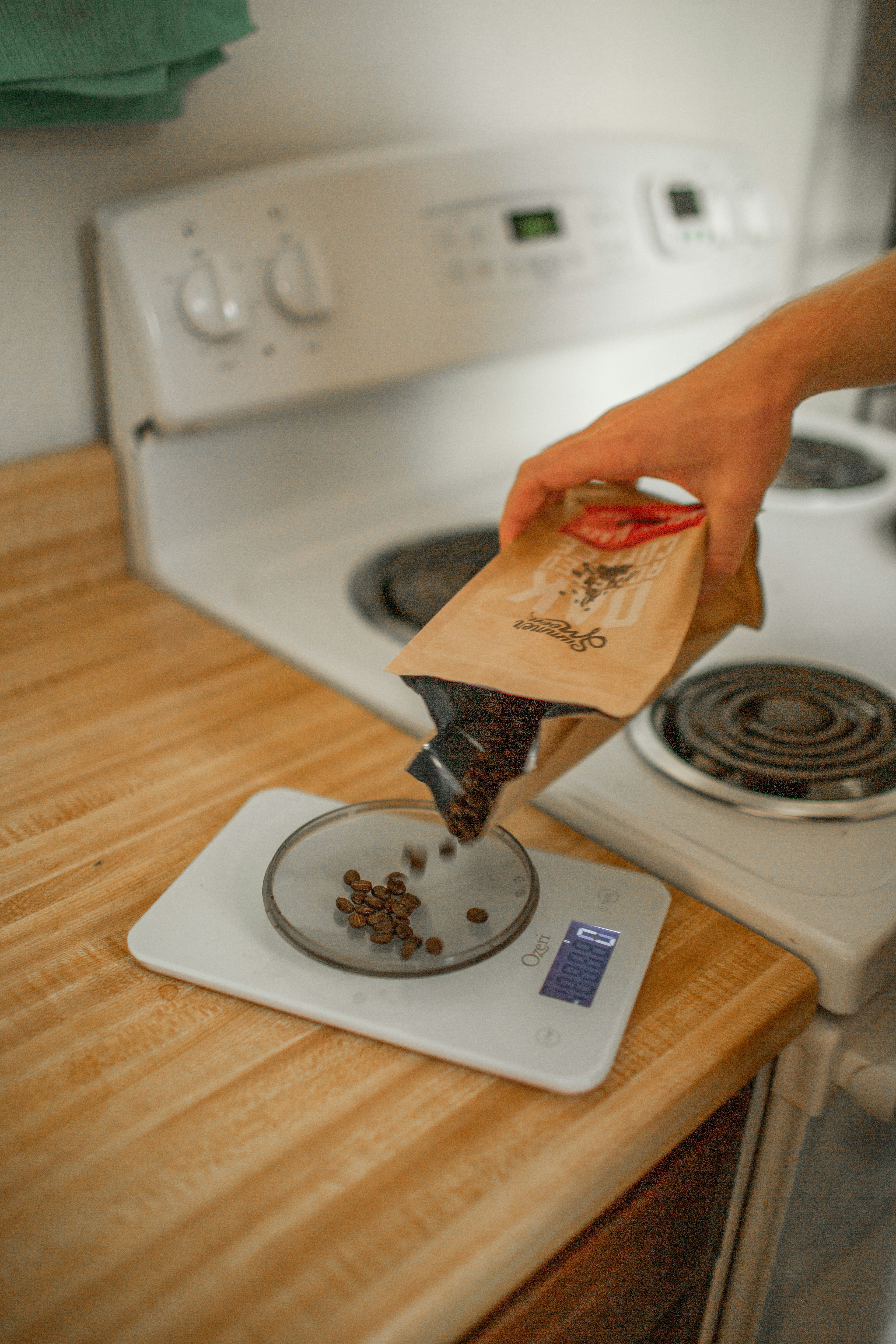 Caffeinated Precision: Measuring Coffee Beans with a Hand Pour