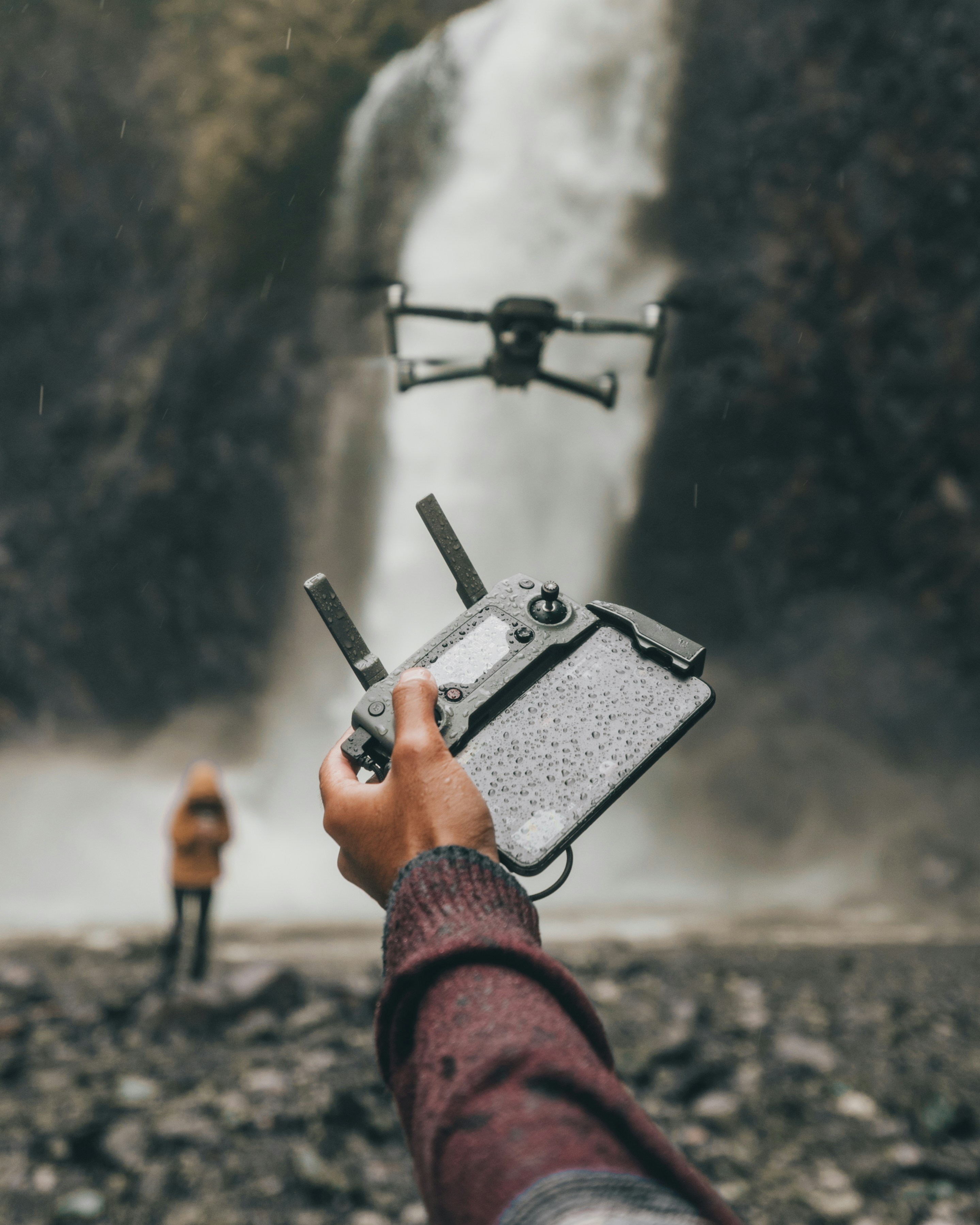 Hovering Over the Mist: A Drone Scout Before the Falls