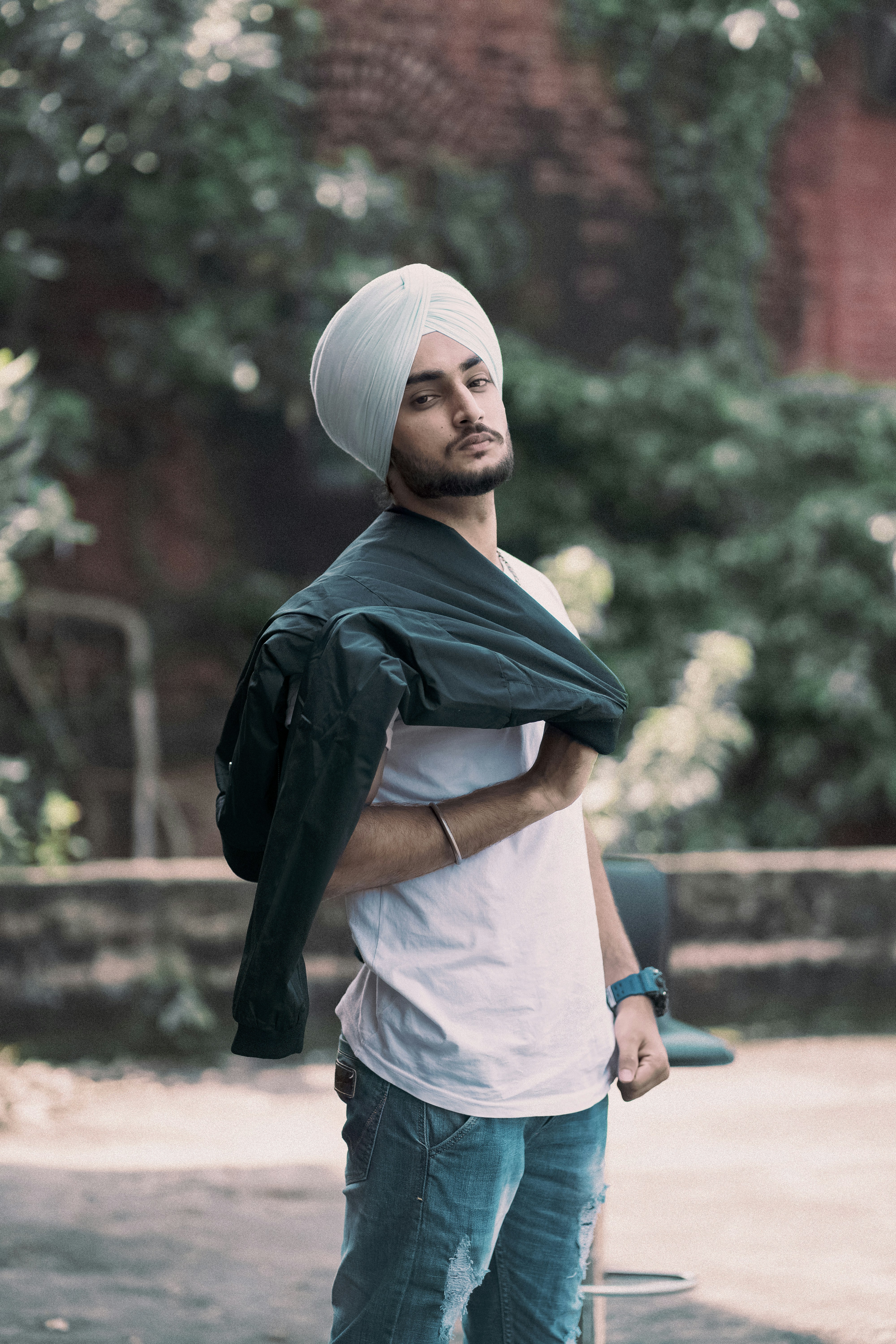 Turbaned Portrait: Confidence in the Air