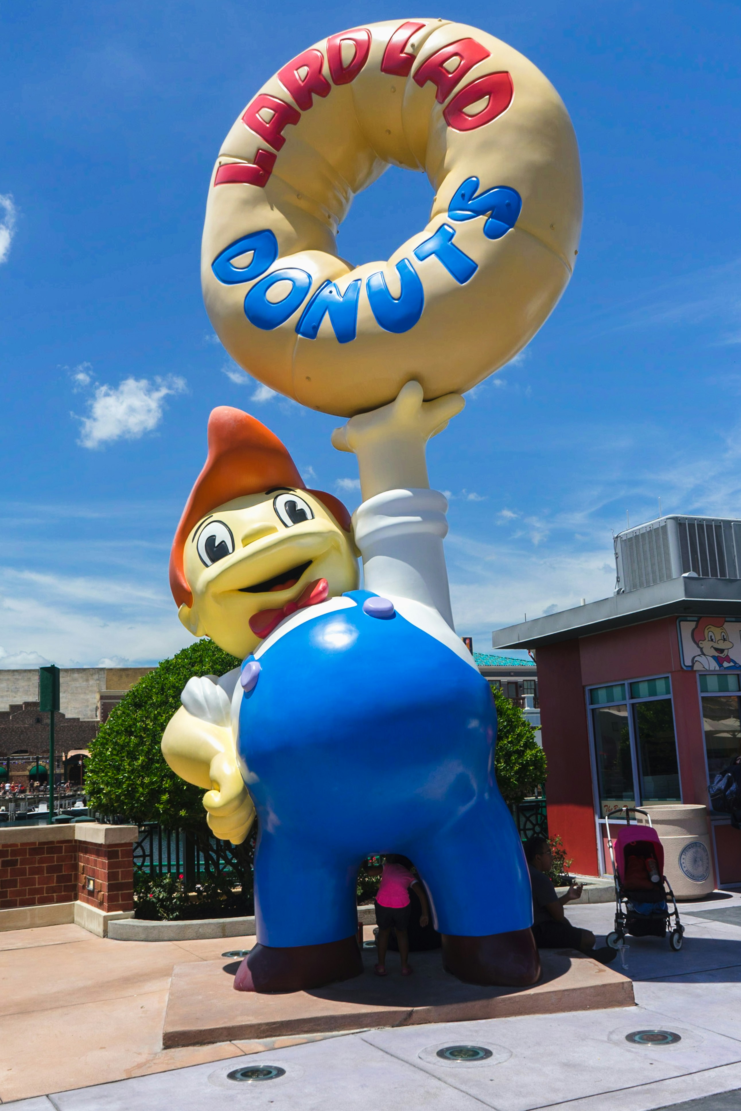 Lard Lad Donuts statue beside shop during day photo – Free Inflatable ...