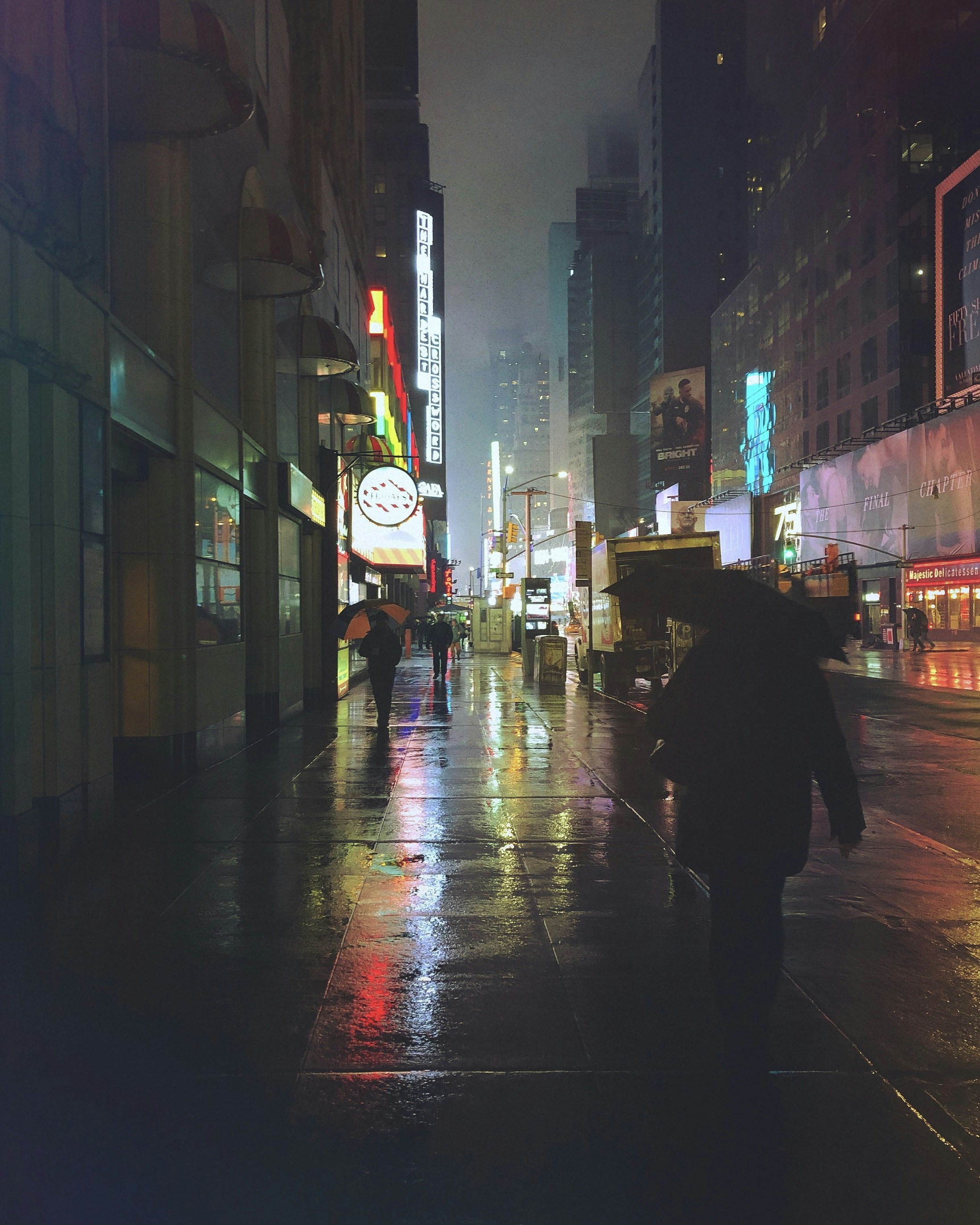 People walking on sidewalk at night photo – Free Street photography ...