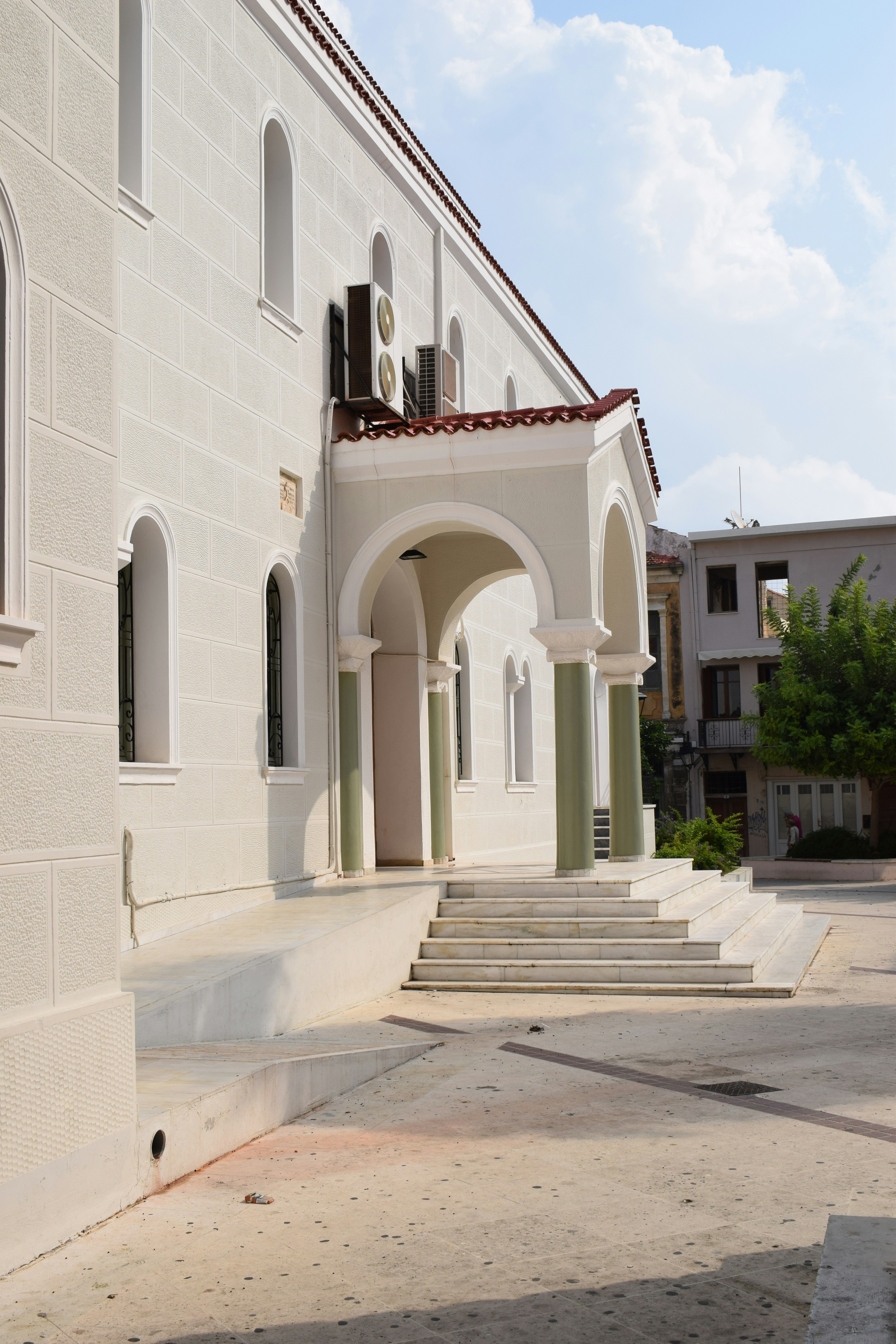 Architectural photography of white building photo – Free Crète Image on ...