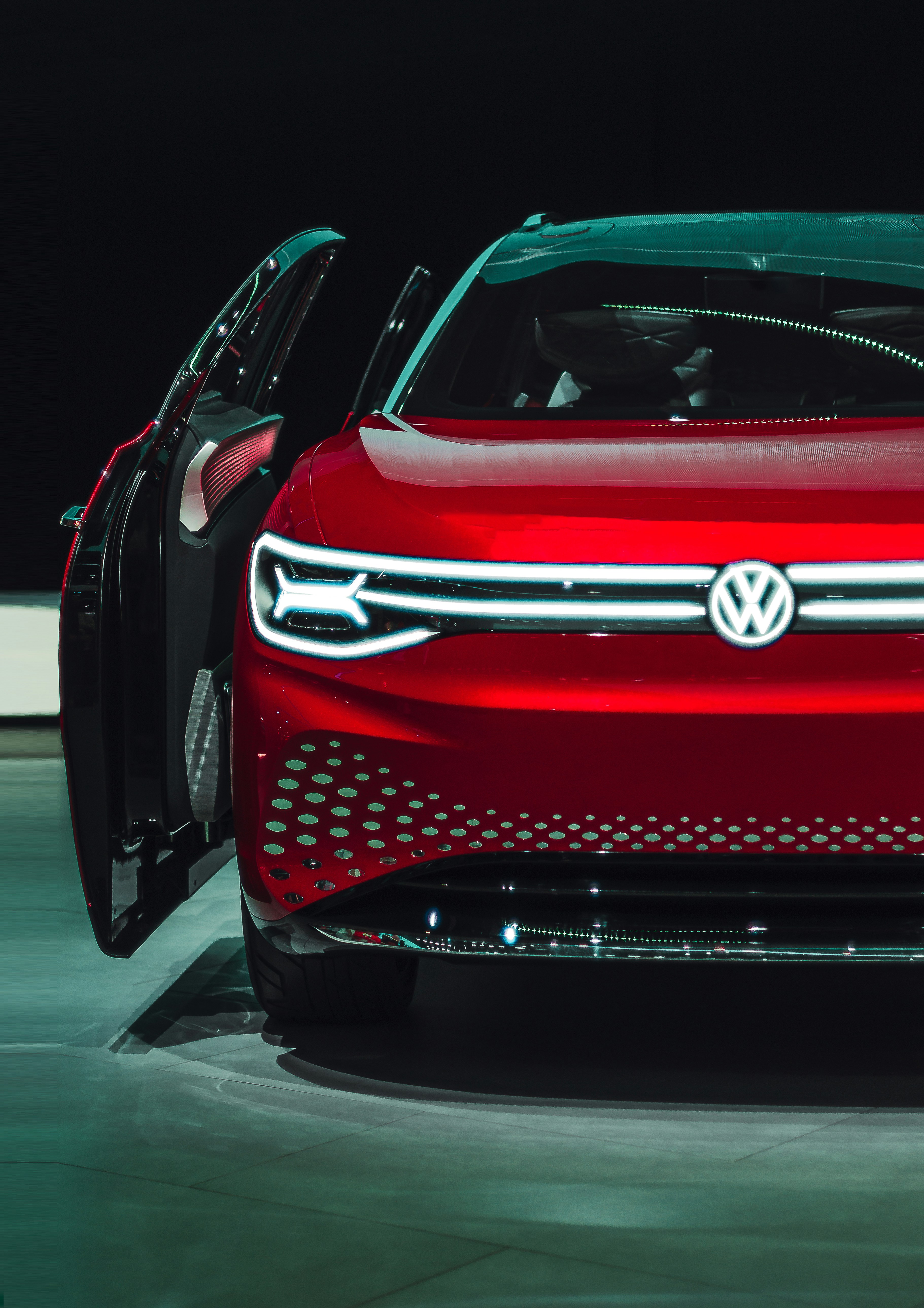 Open door of red Volkswagen car photo – Free Iaa frankfurt Image on ...