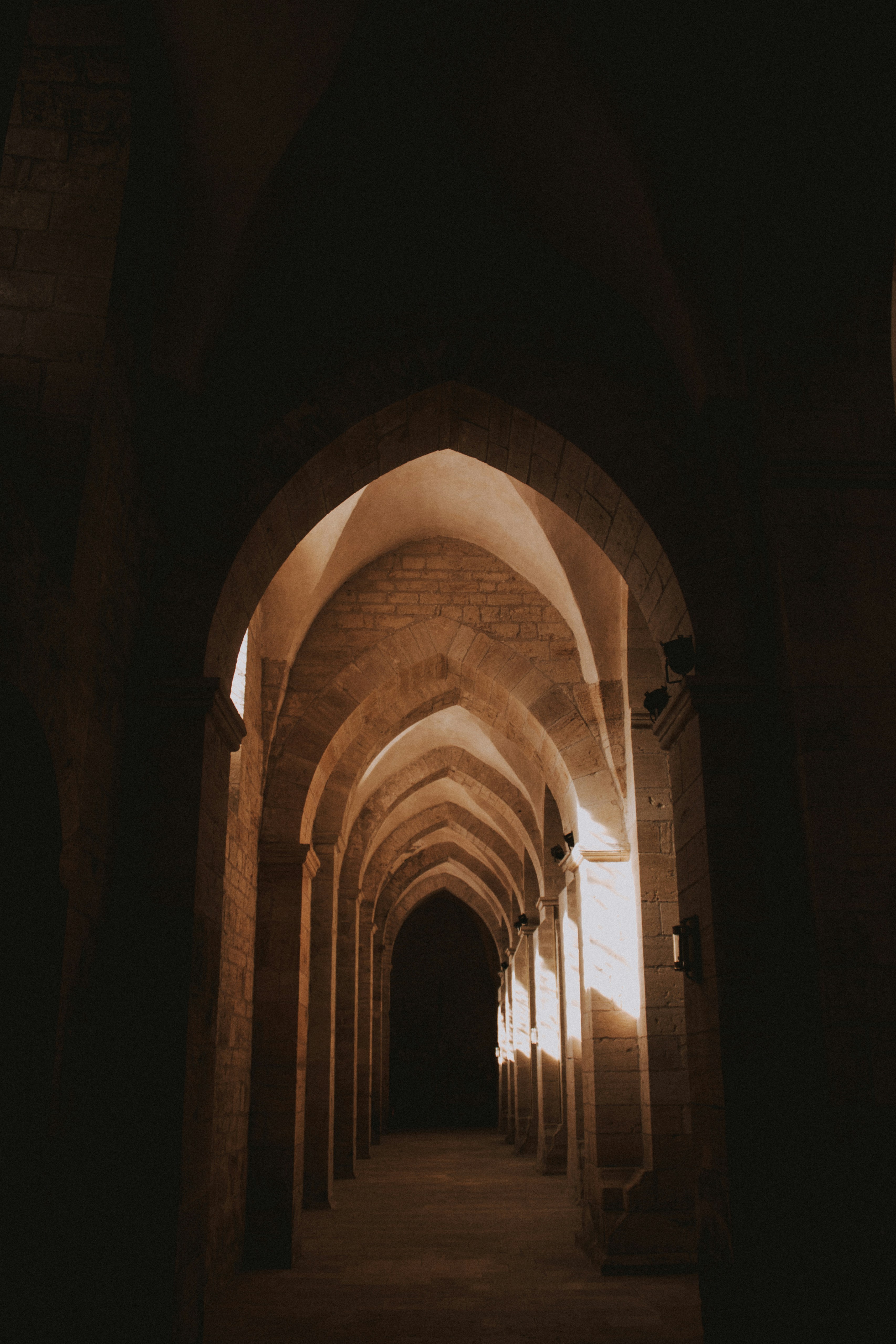 Beige concrete hallway photo – Free Brown Image on Unsplash