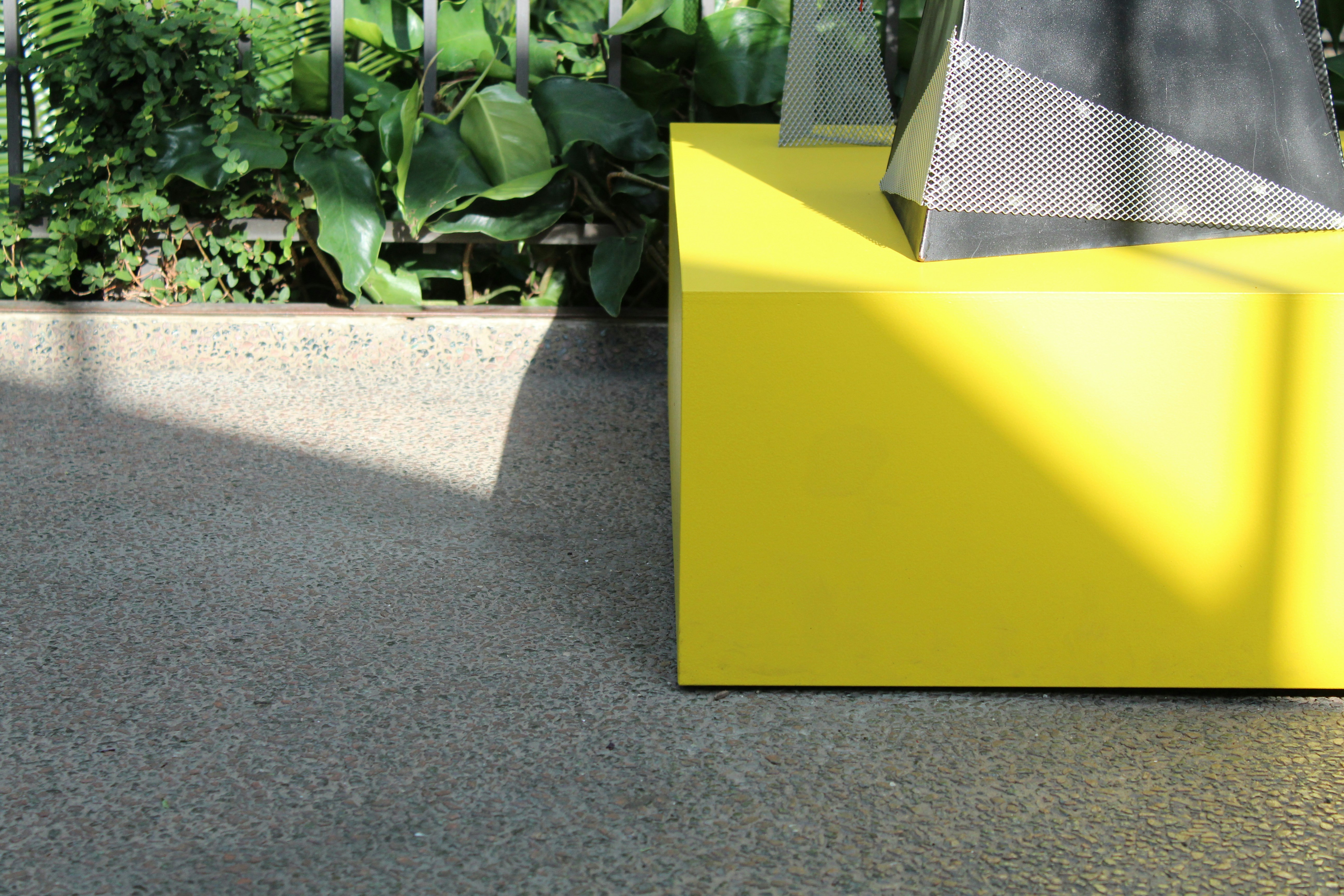 Square yellow box on gray pavement during daytime photo – Free Yellow ...