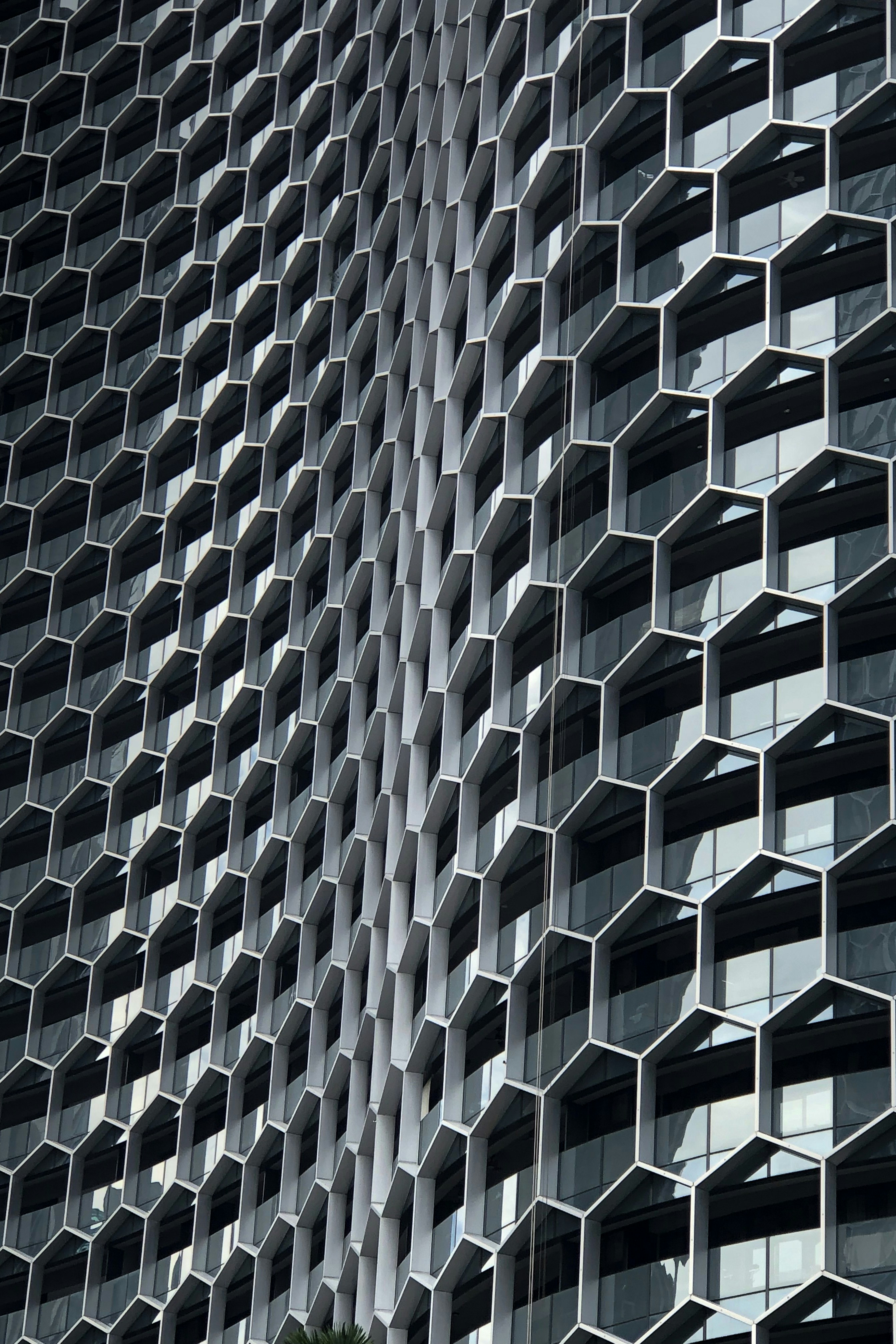 Hex building in Singapore CBD | white concrete building
