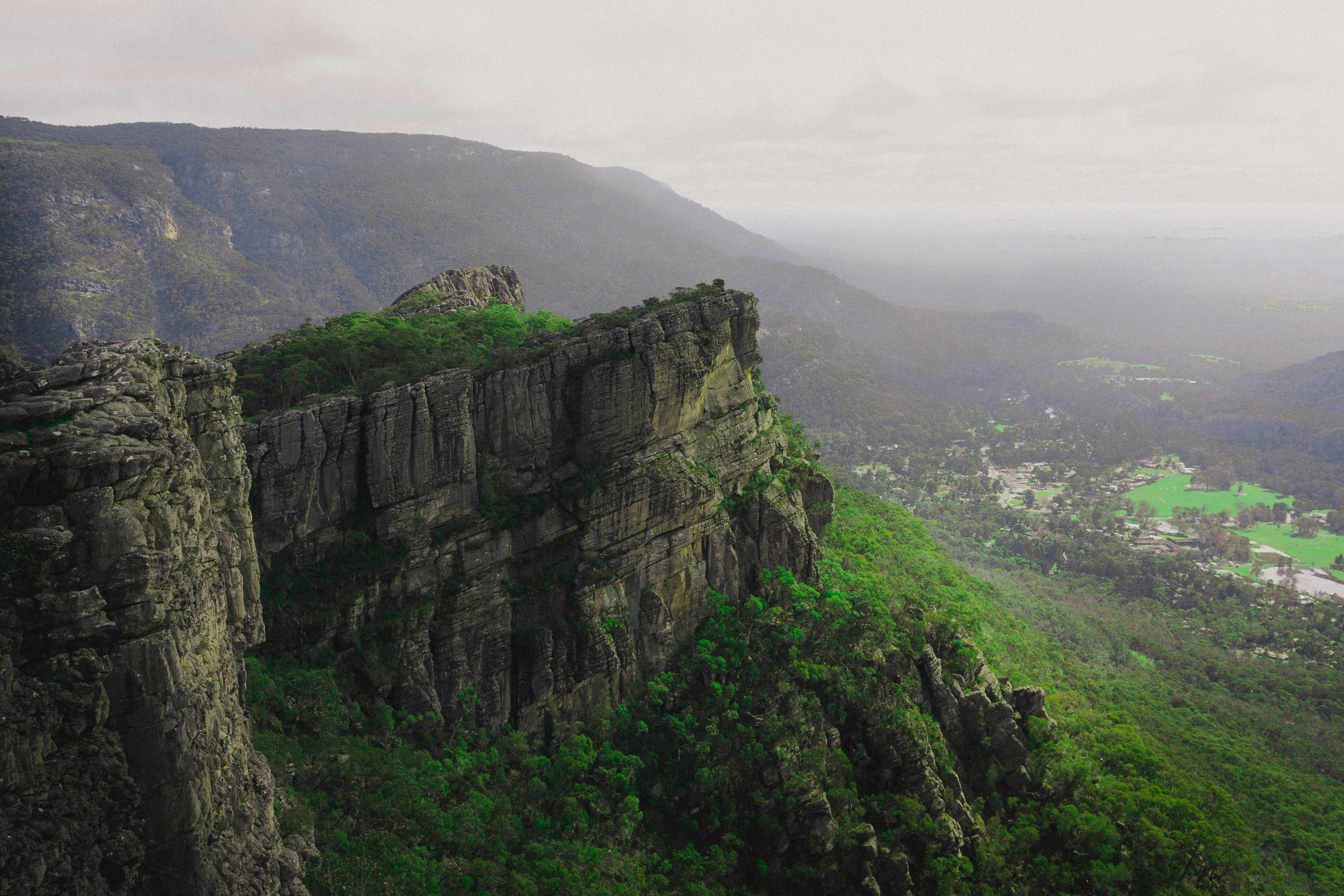 Aerial photography of a mountain cliff photo – Free Grey Image on Unsplash