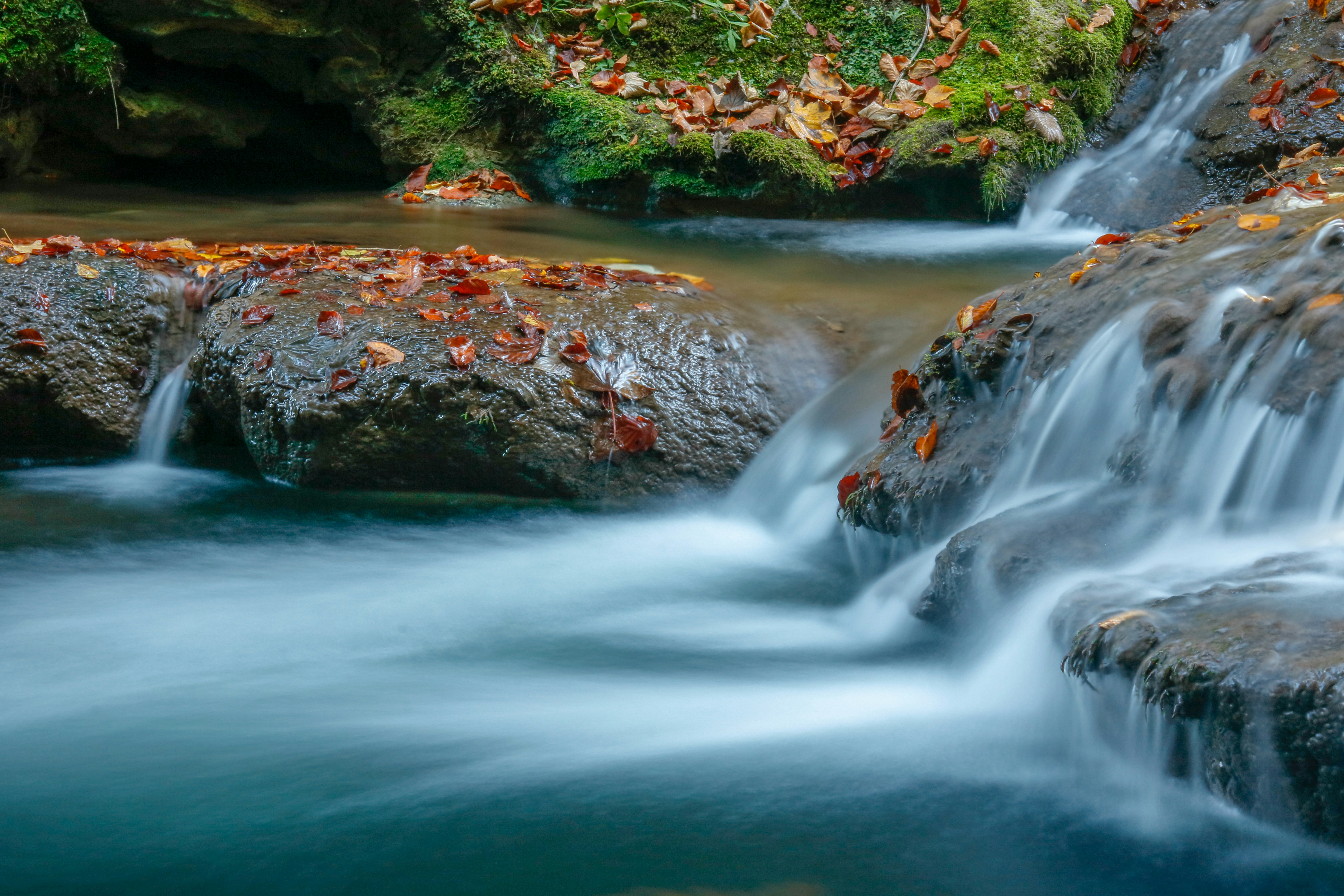Time lapse photography of flowing multi-tier waterfall photo – Free ...