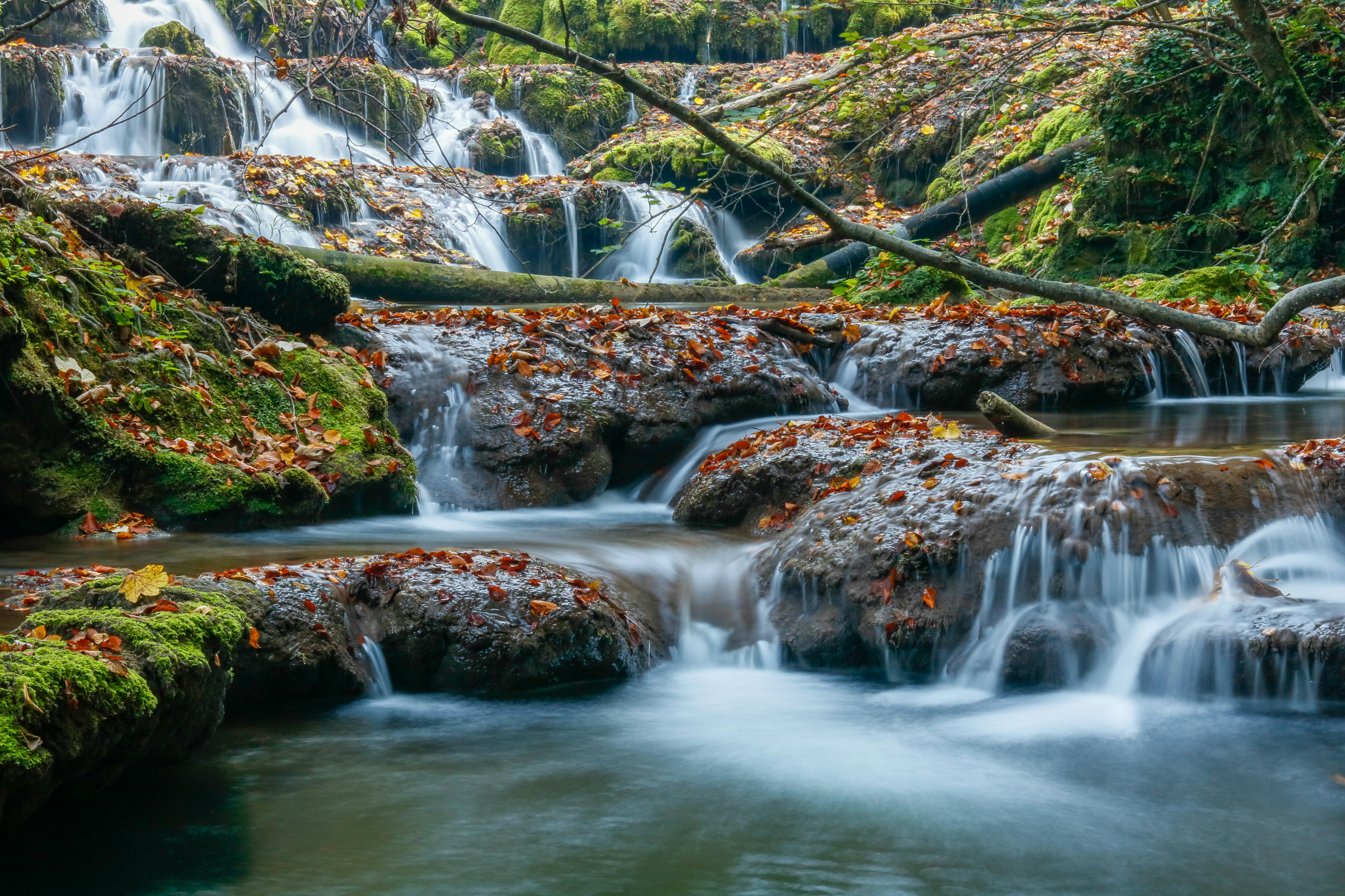 Time lapse photography of flowing multi-tier waterfall photo – Free ...