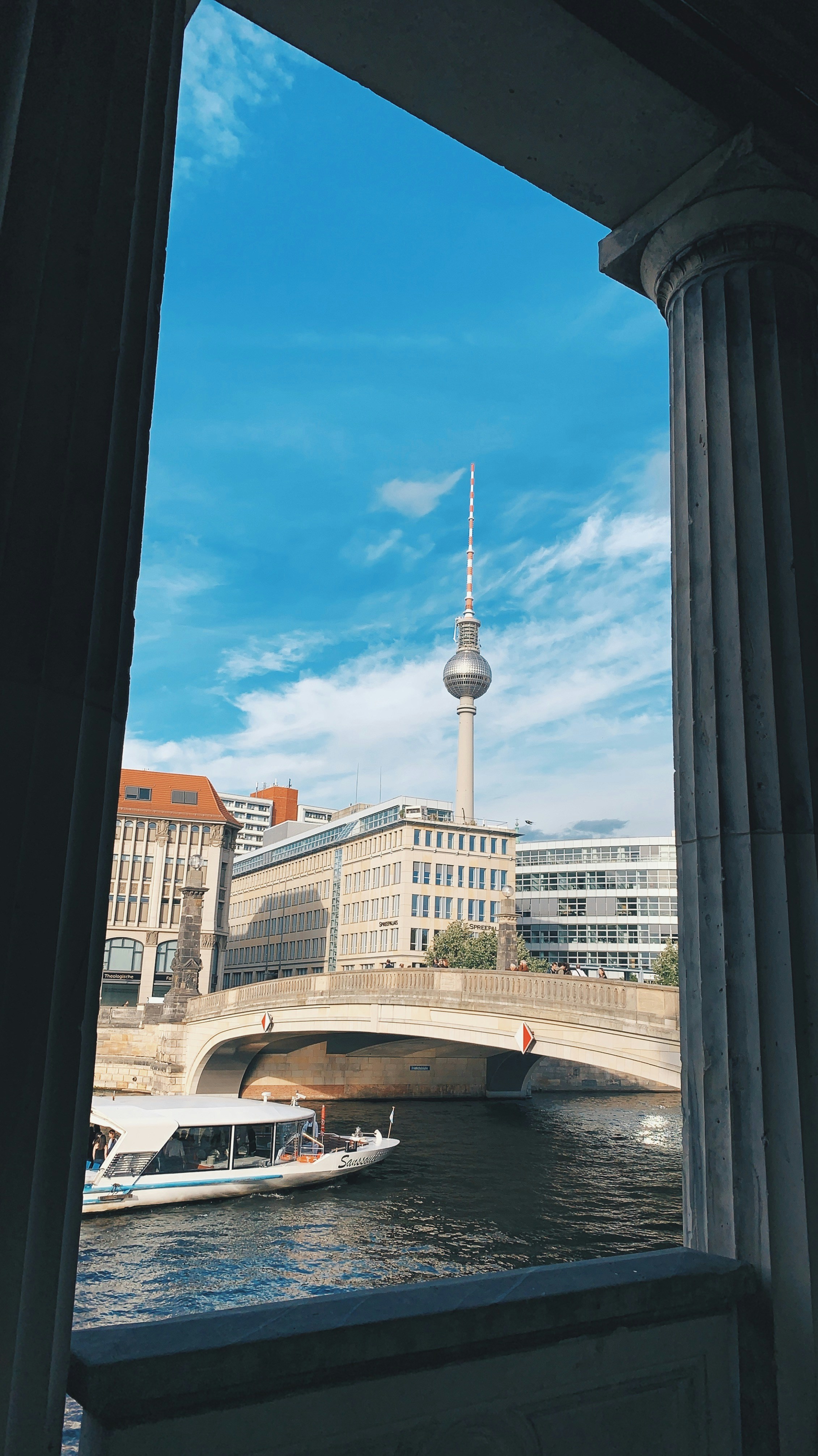 View in Berlin from the Museum Island to the Television Tower