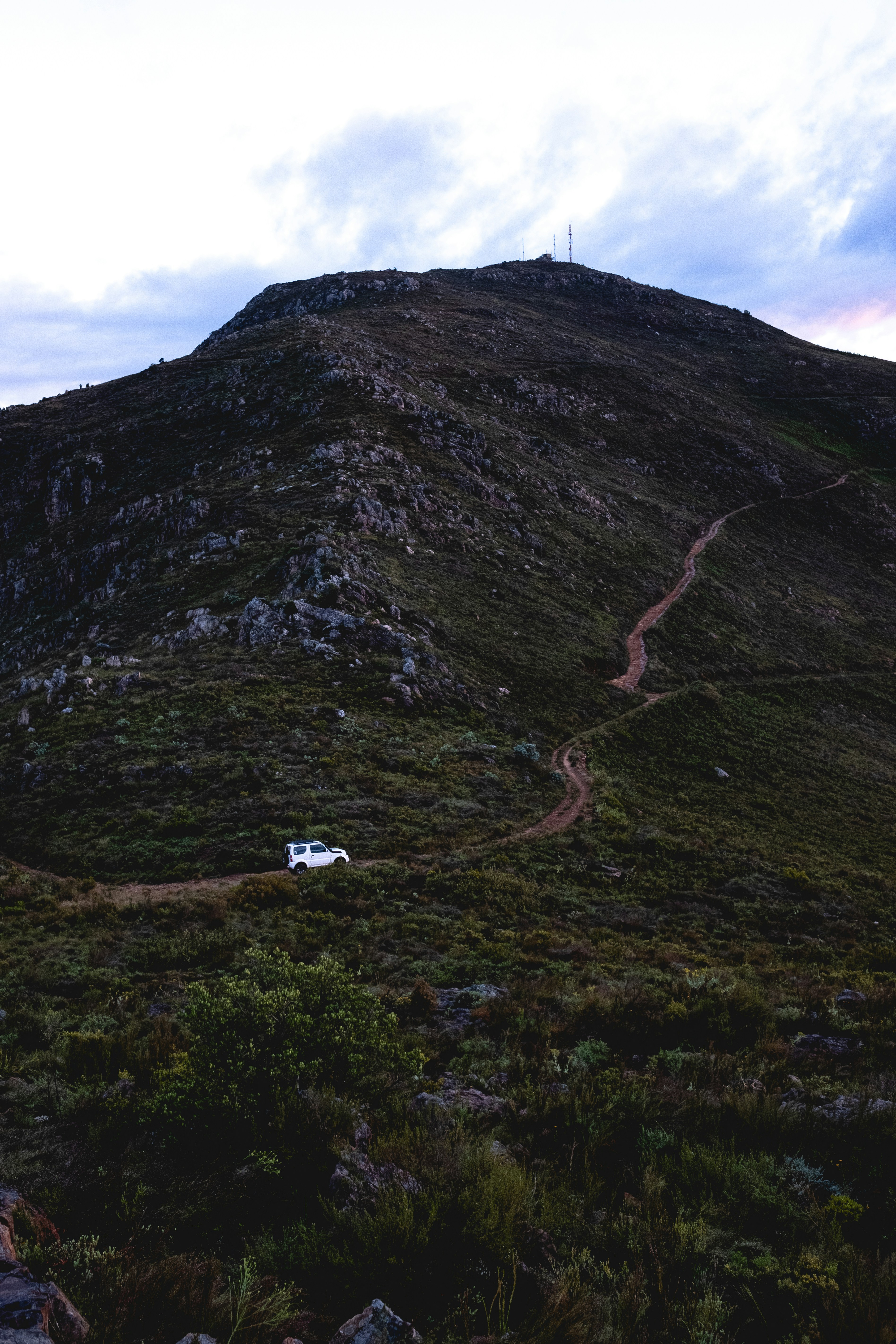 Winding Footpath to the Wind-Washed Summit