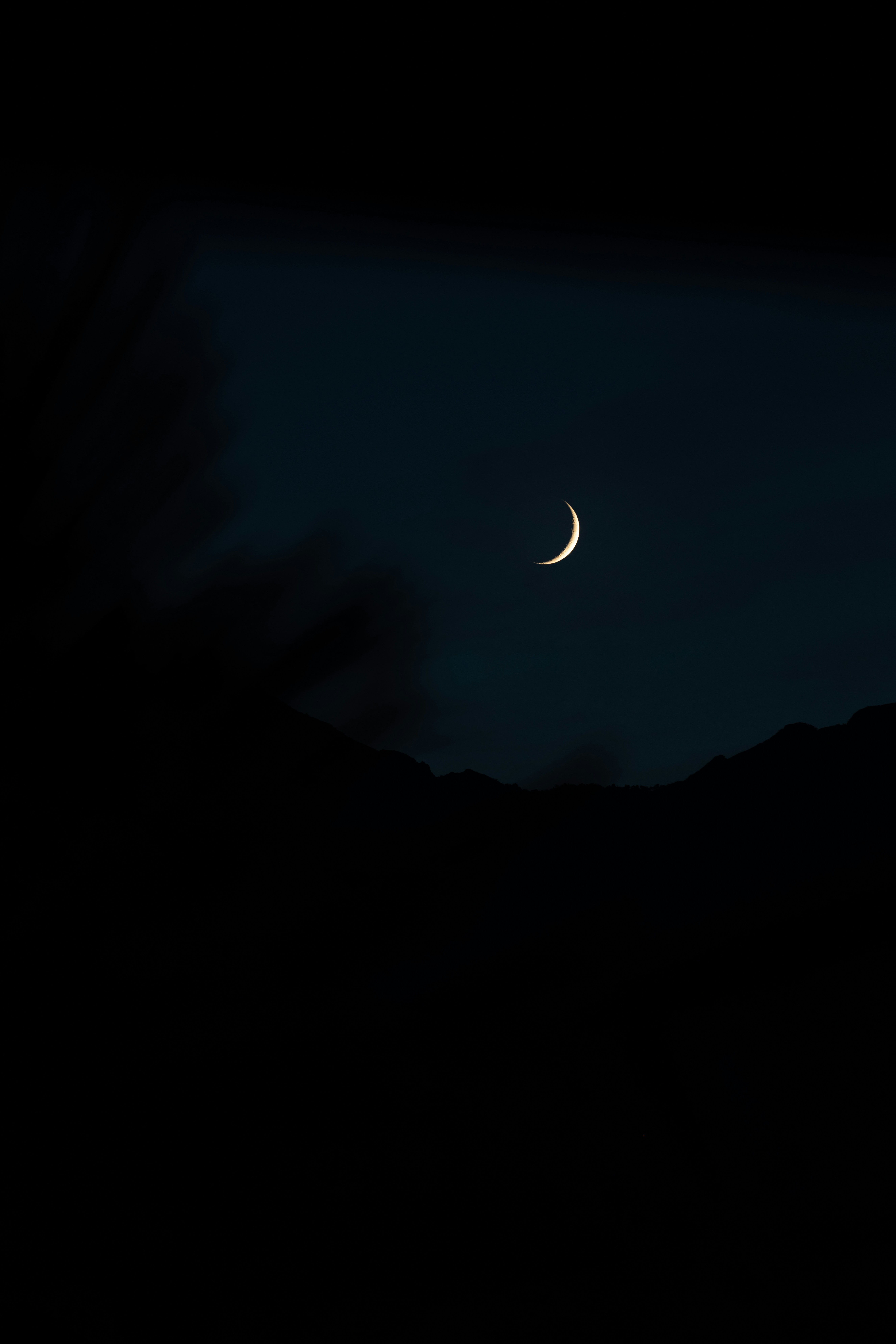 Crescent Moon Photography