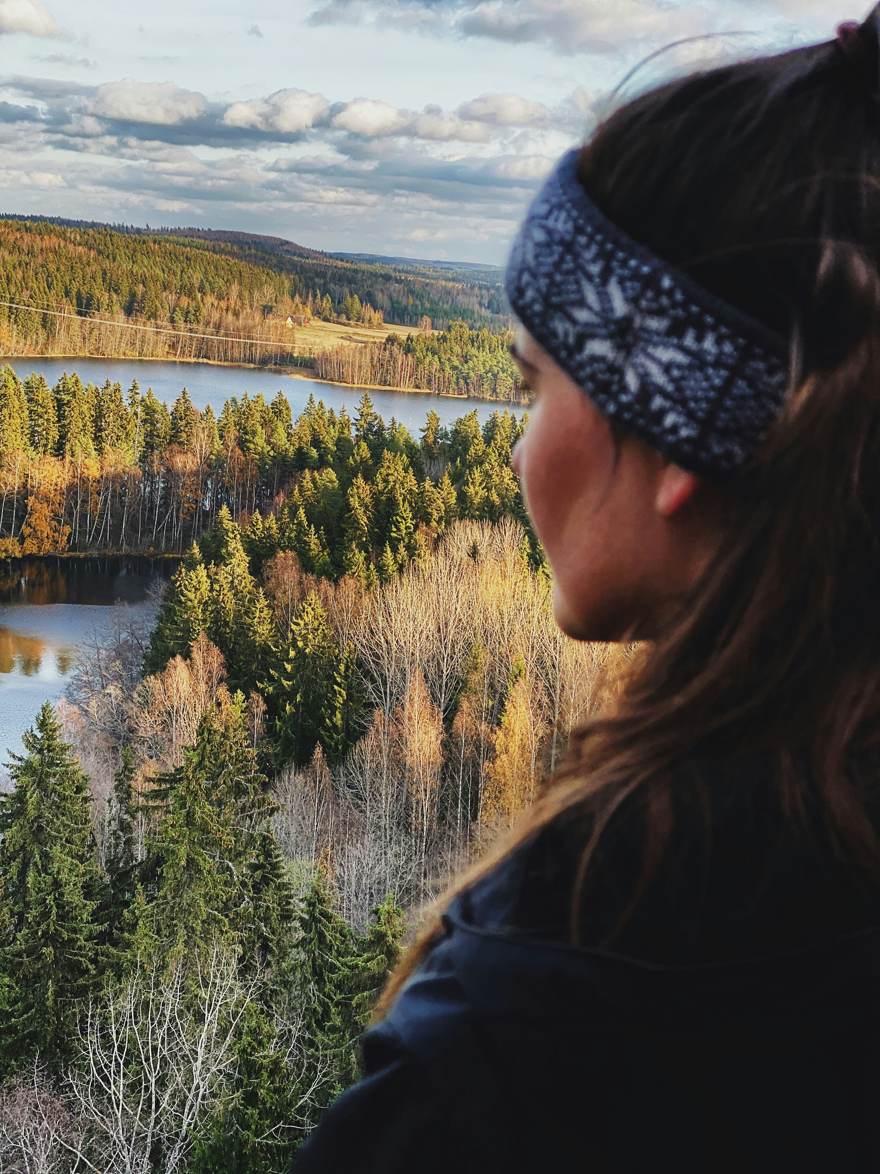 Head in the Highlands: Portrait against a Lakewashed Horizon