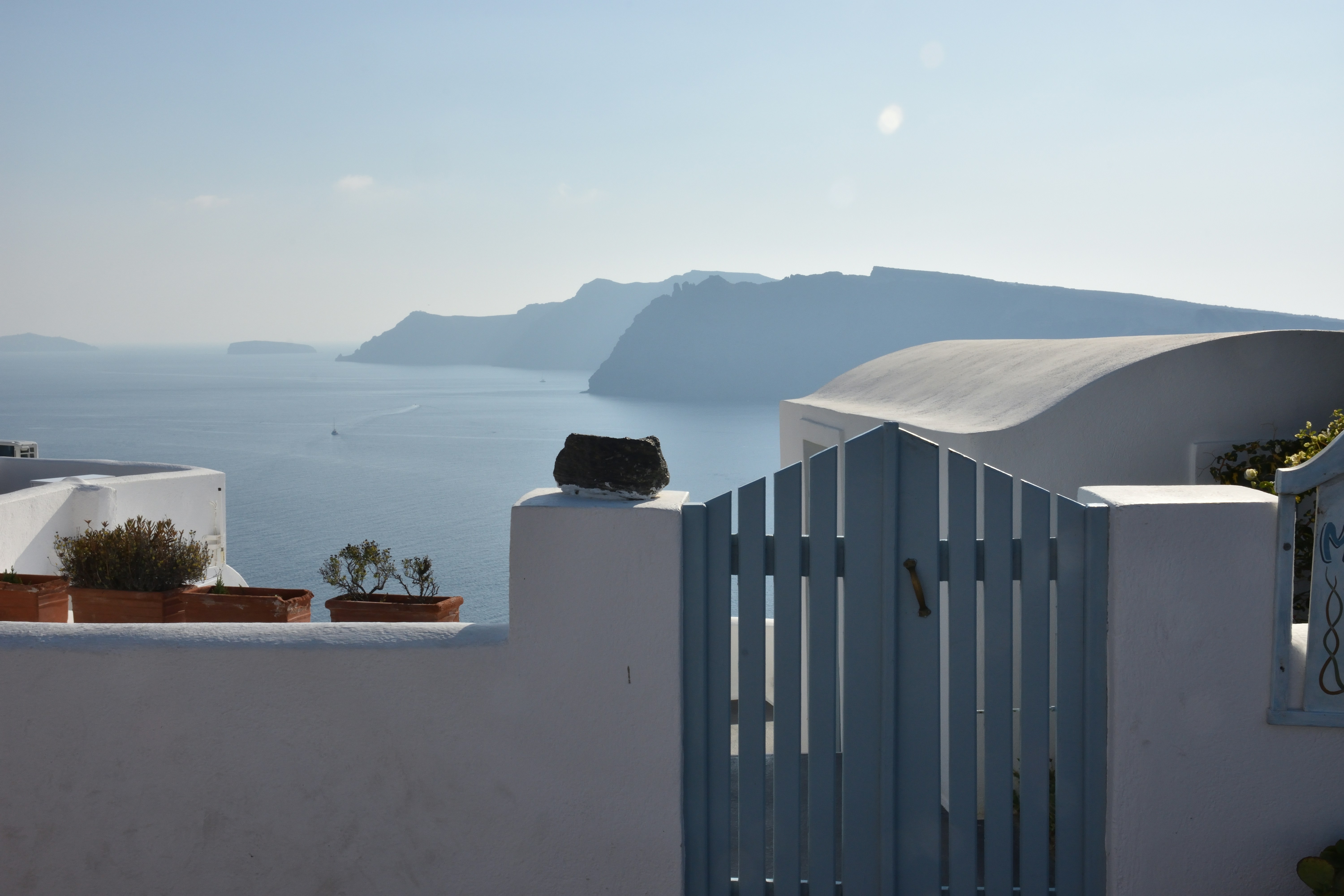 Island hazzy landscape