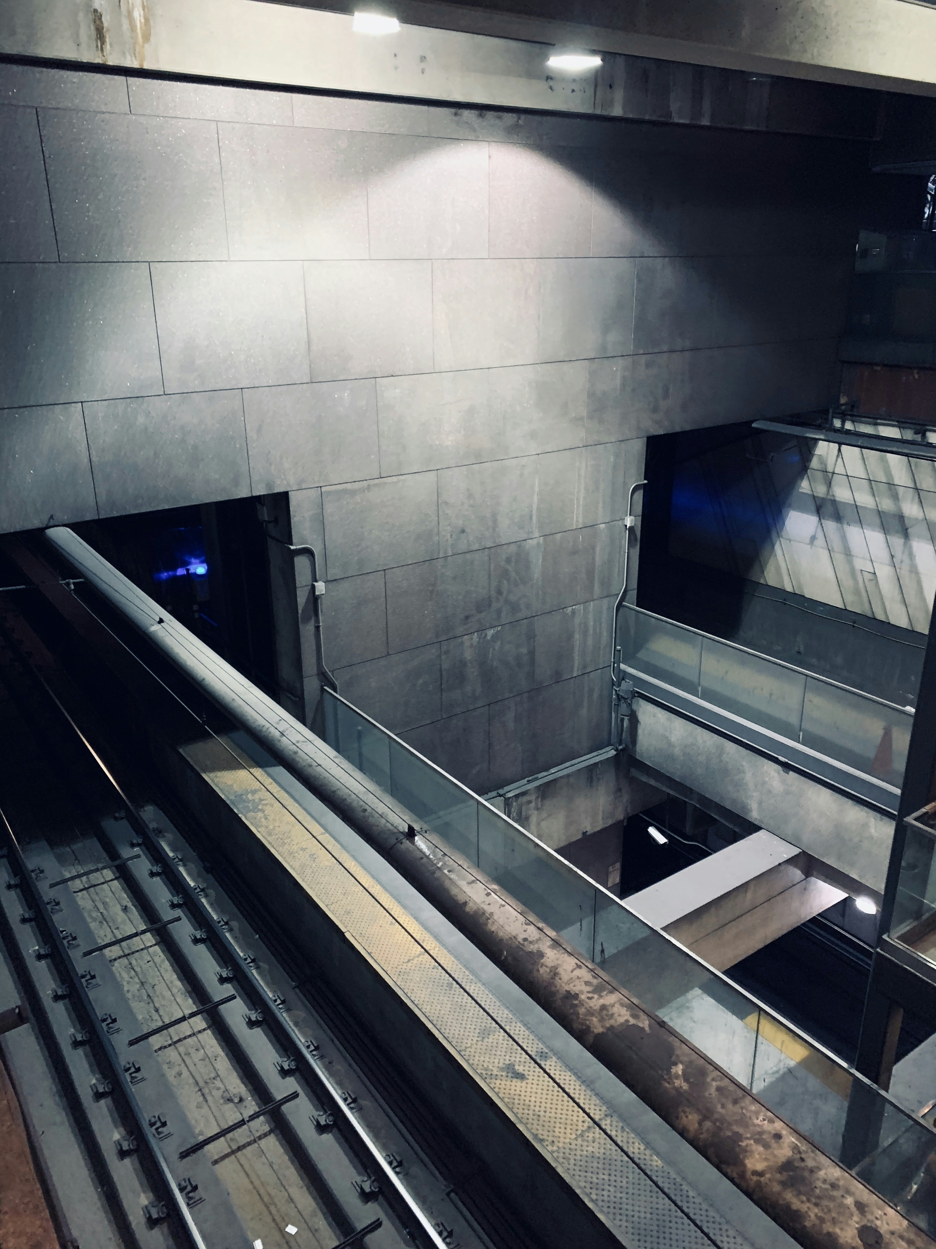 Black and white escalator inside building photo – Free Grey Image on ...