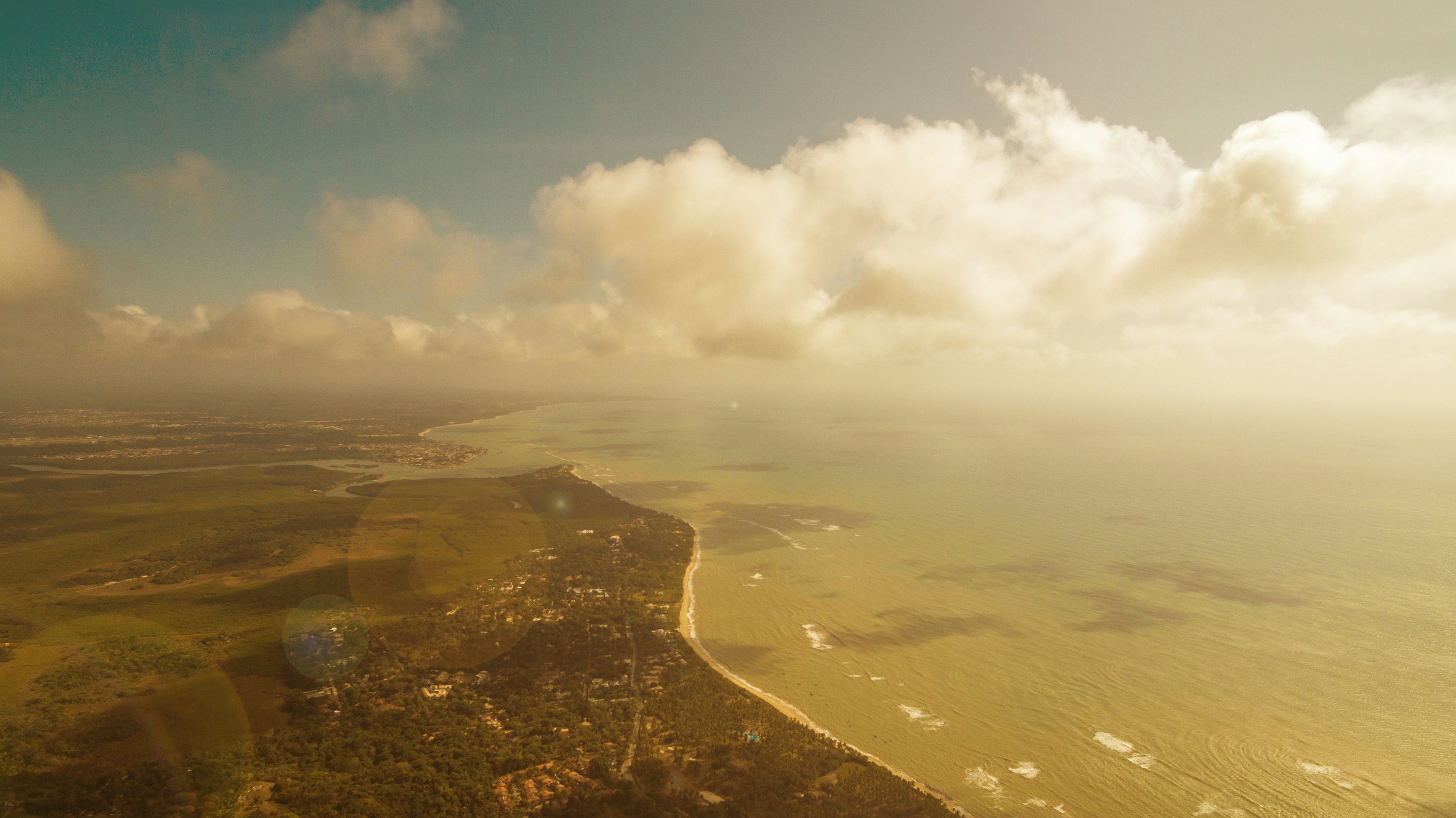 Golden Horizon Over Bahia's Coastline