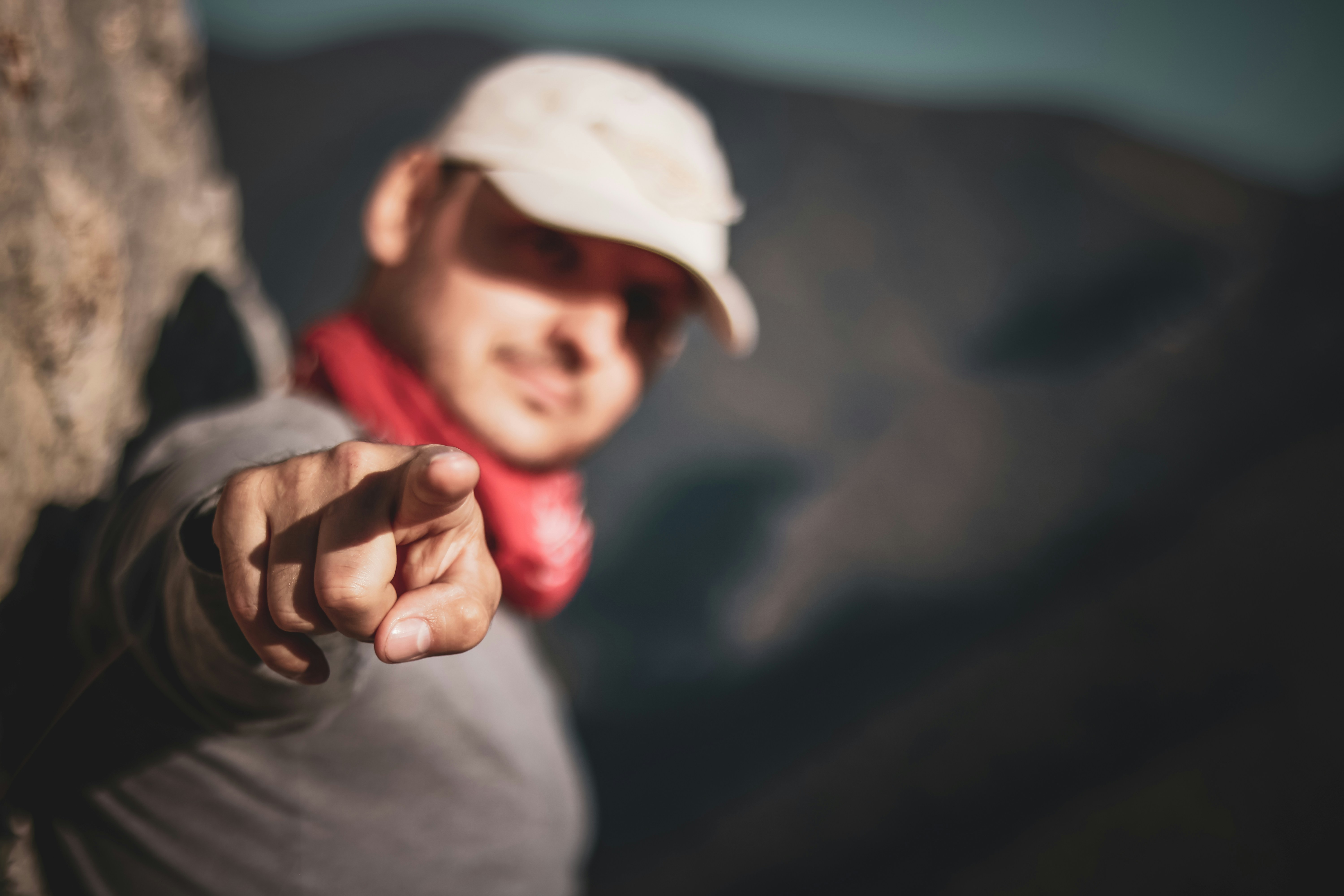 Pointing Forward: A Mountain Guide Steps into the Frame
