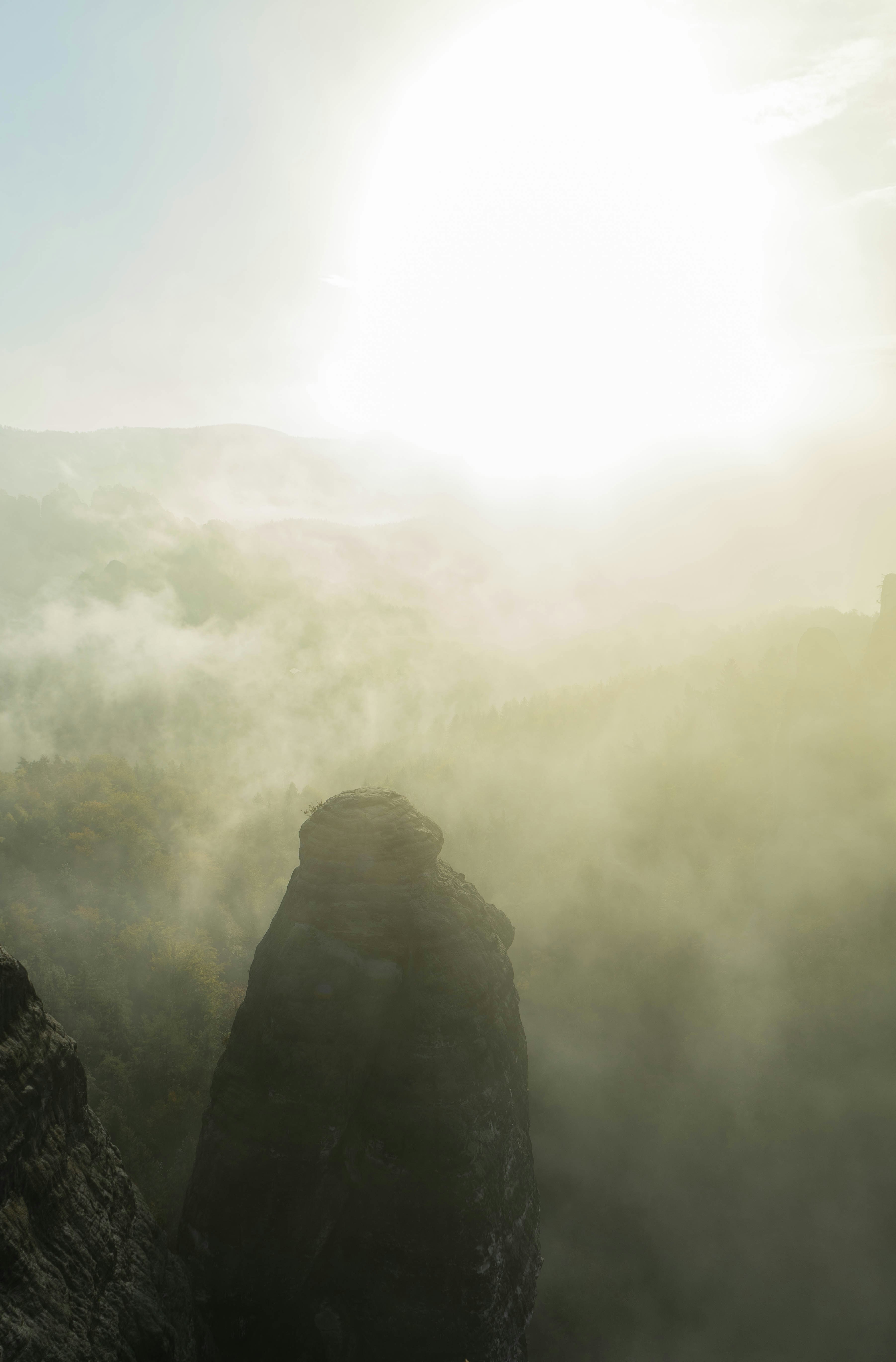 Mist-Wreathed Spire at Dawn