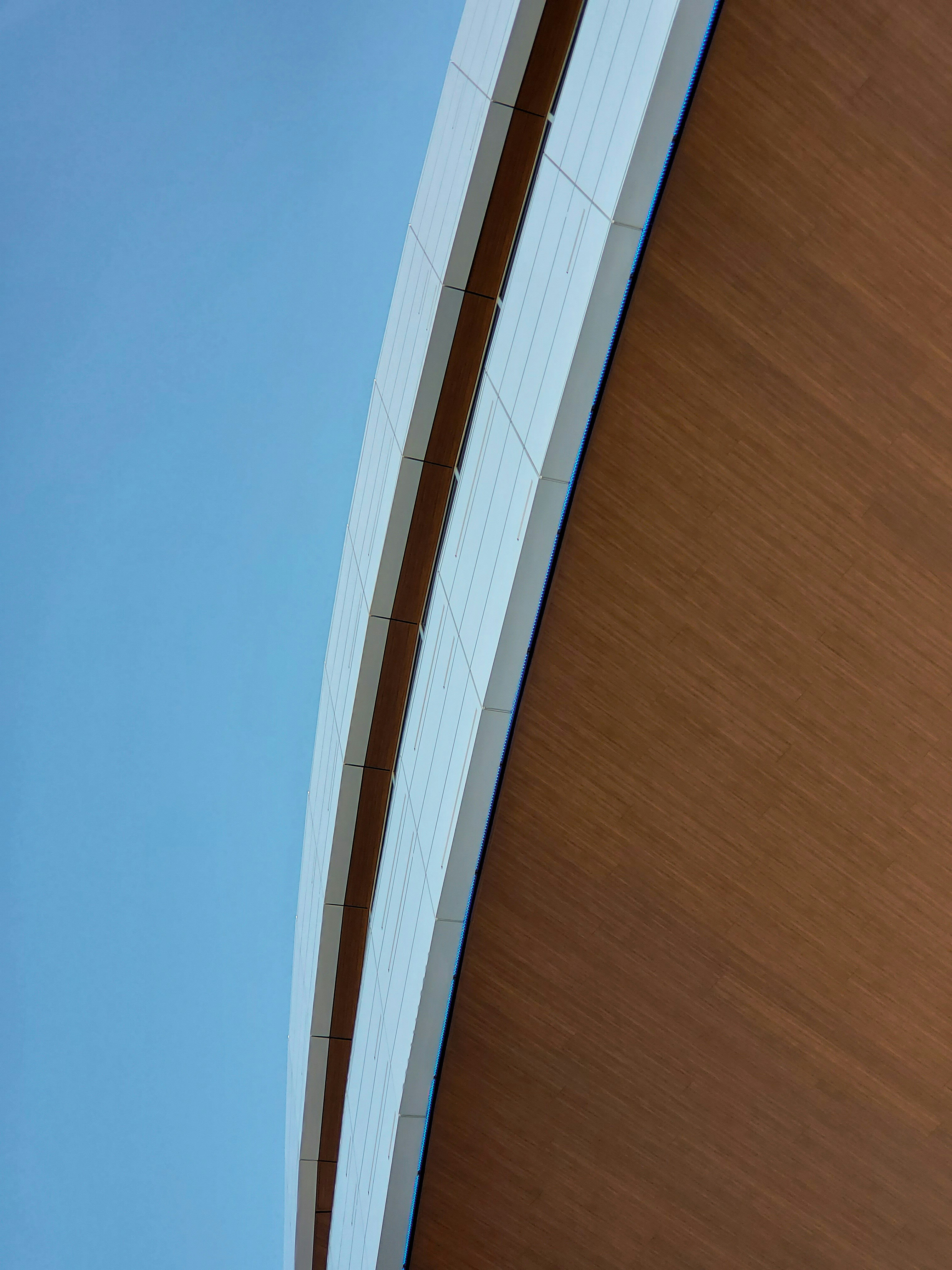 From below