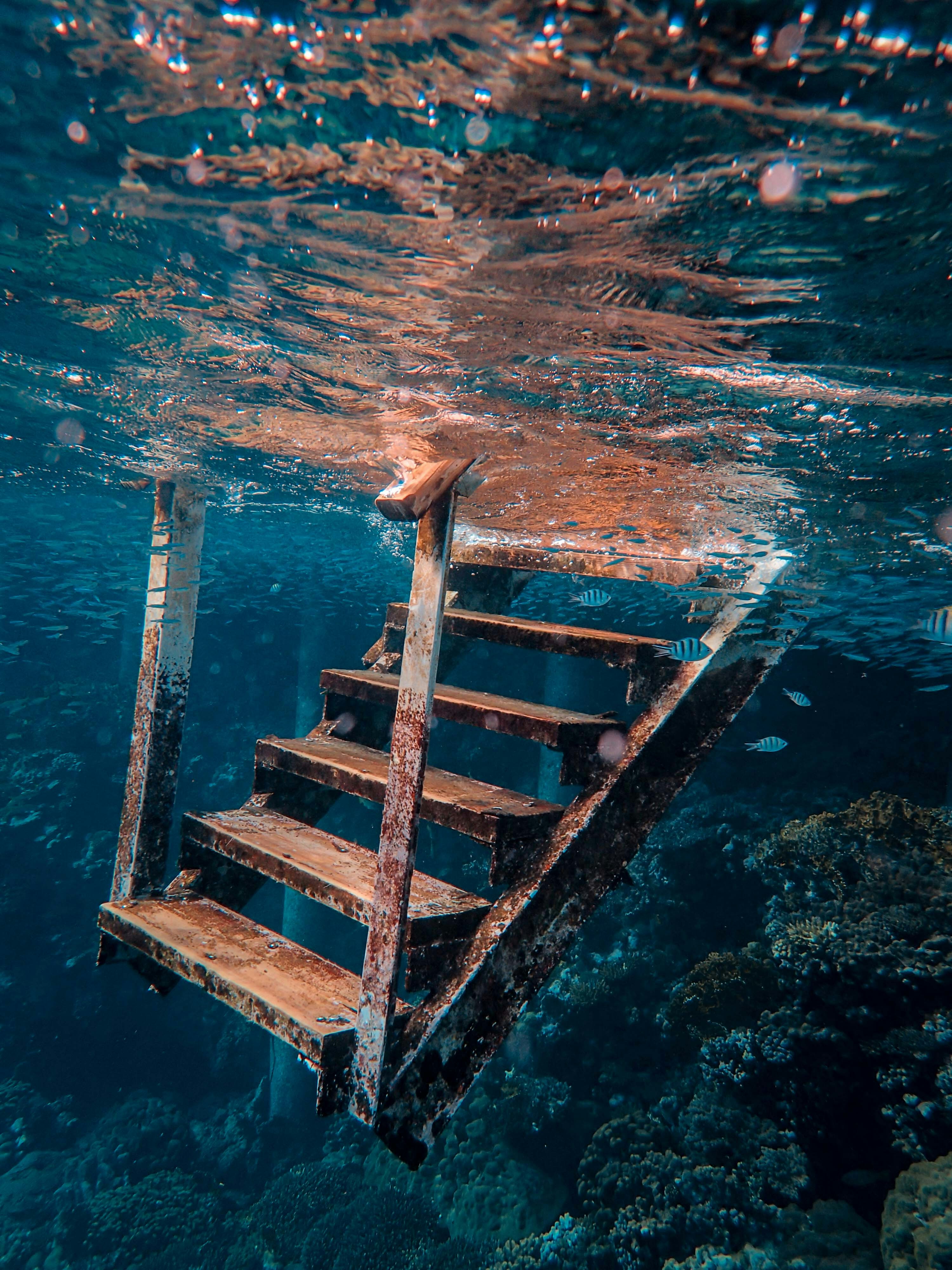 Submerged Staircase to the Deep Blue