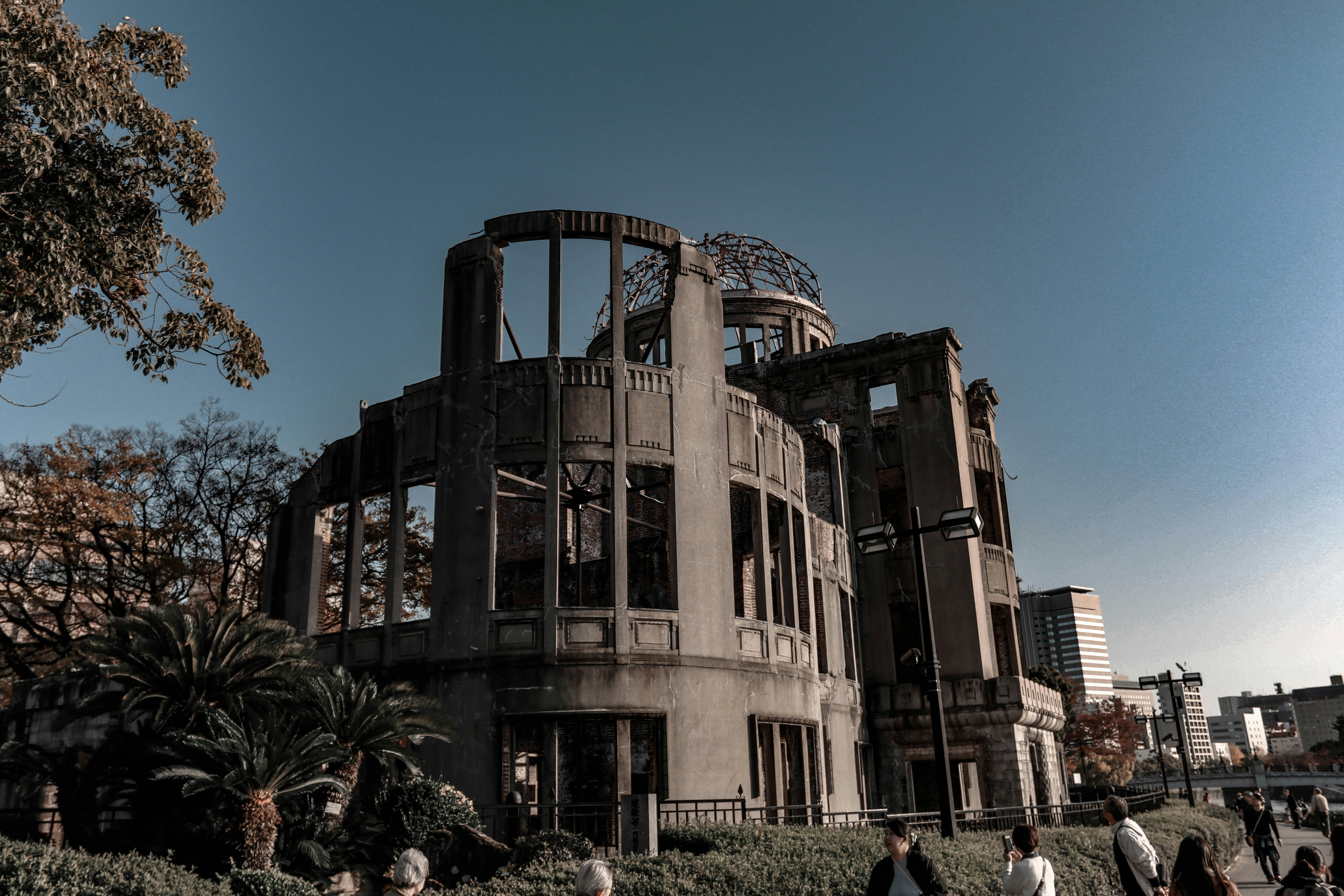 Dome in Time: Ruins Under a Blue Sky