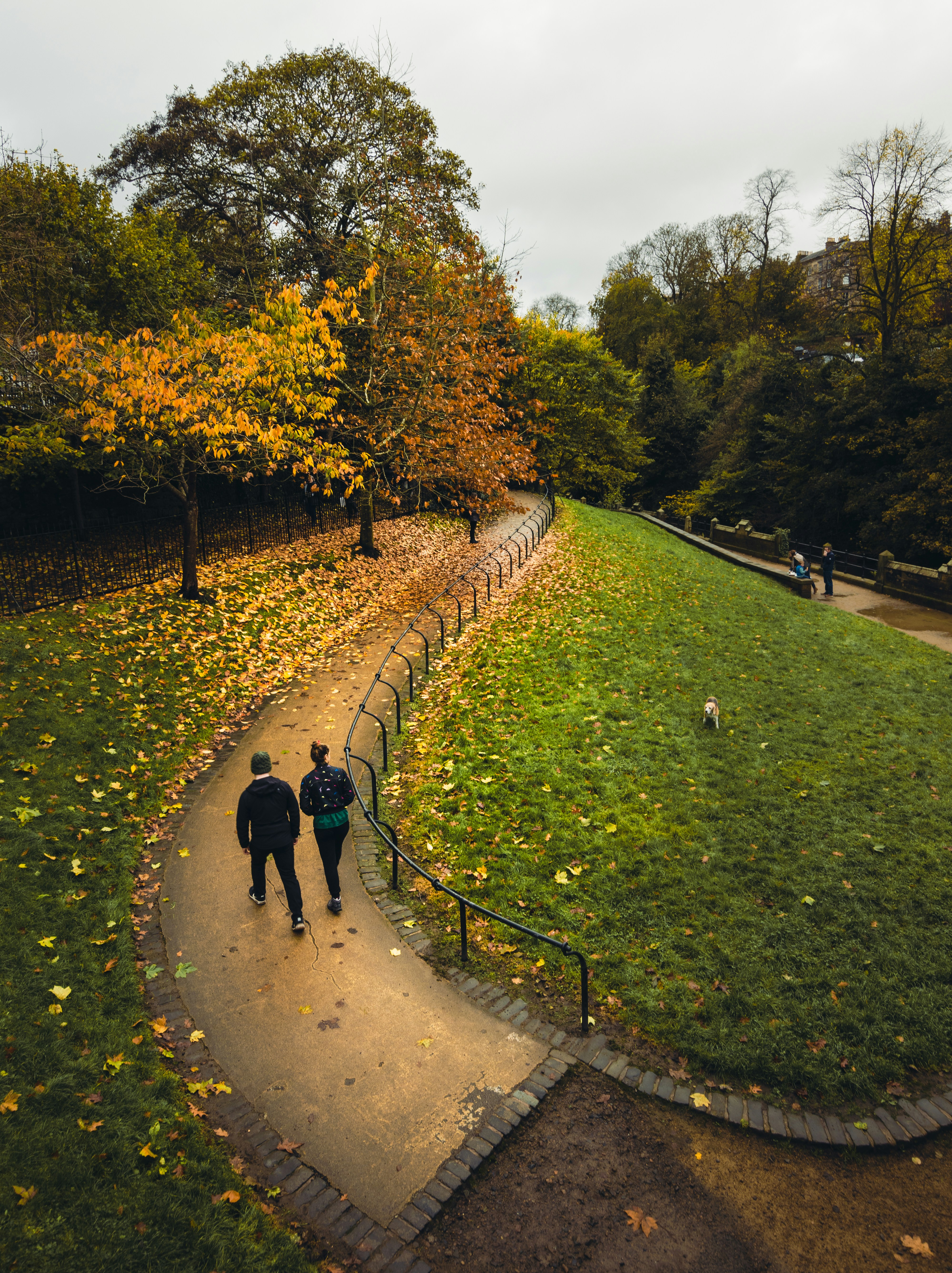 Two person walking on pathway during daytime photo – Free Person Image ...