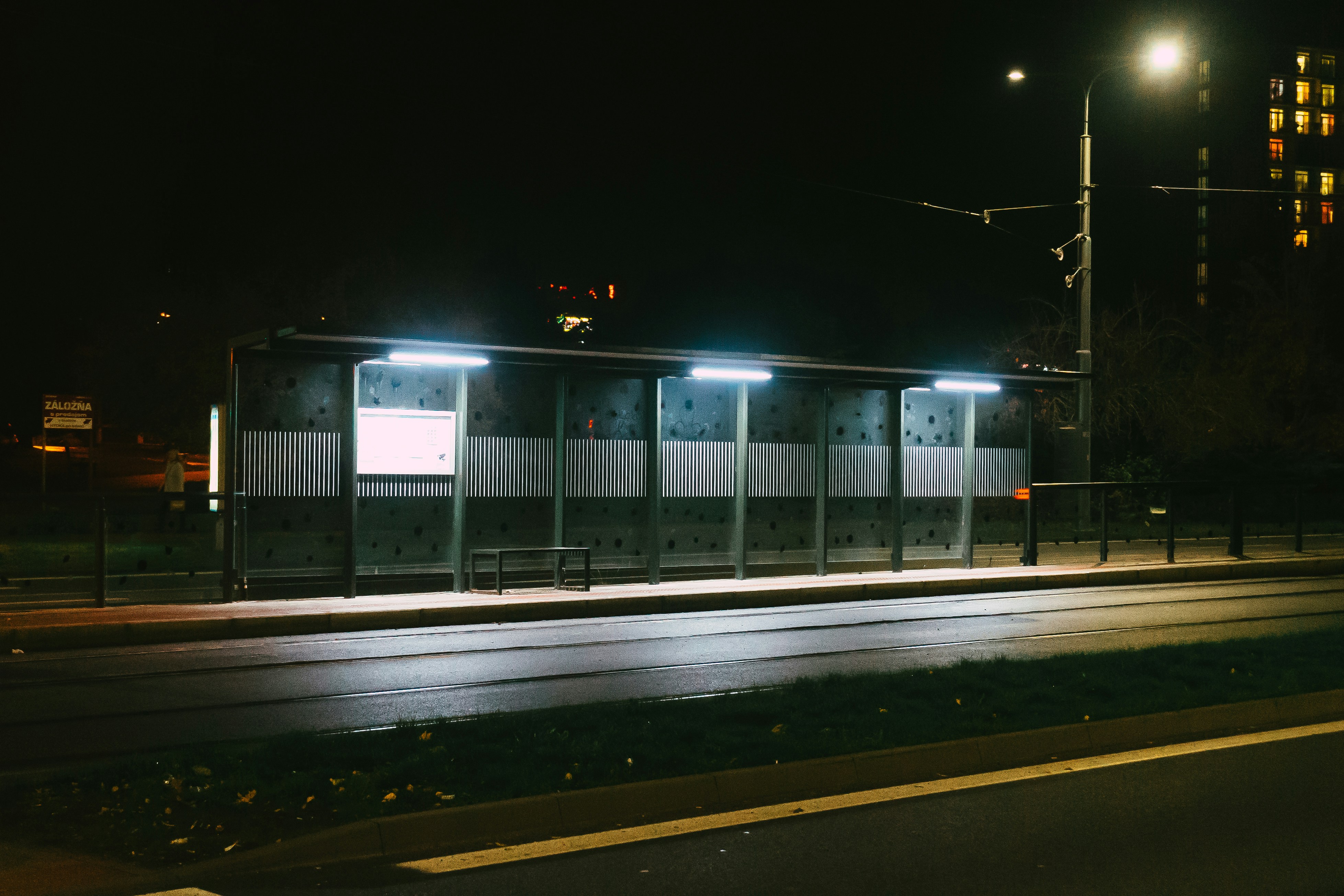 Waiting shed during nighttime photo – Free Grey Image on Unsplash