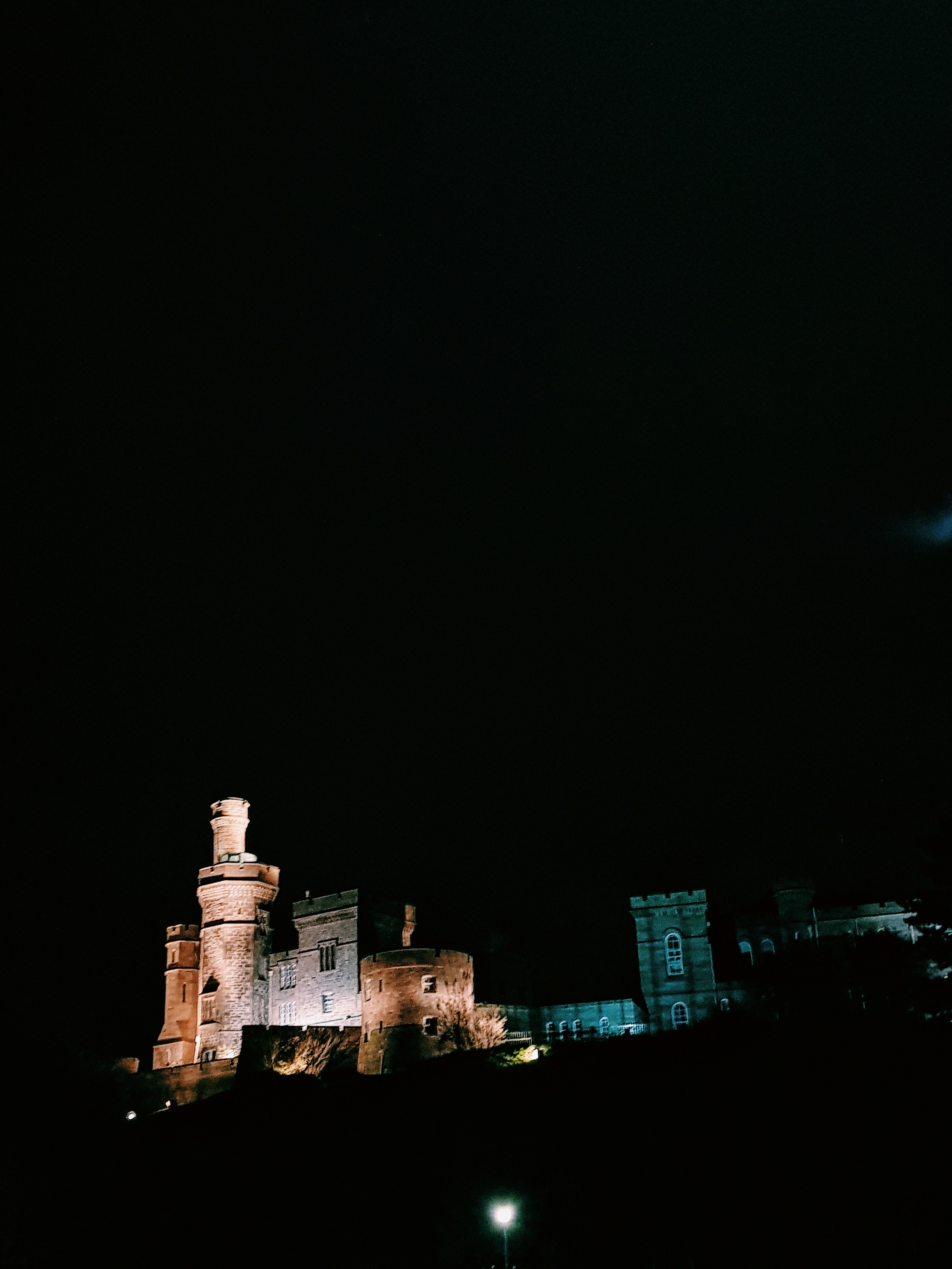 Warmstone Vigil: A Night Portrait of the Hilltop Fortress
