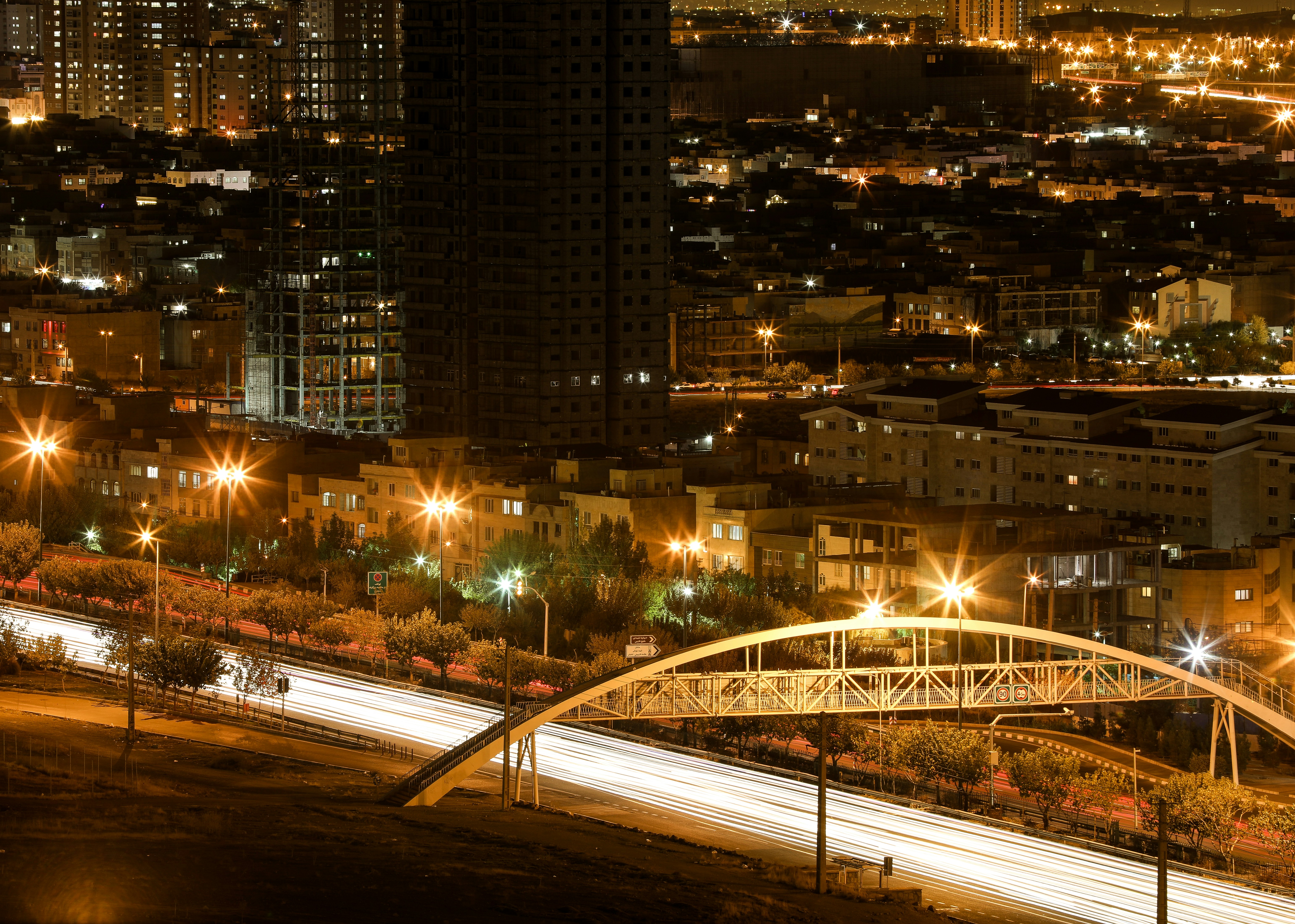 Lighted buildings during nighttime photo – Free Tehran province Image ...