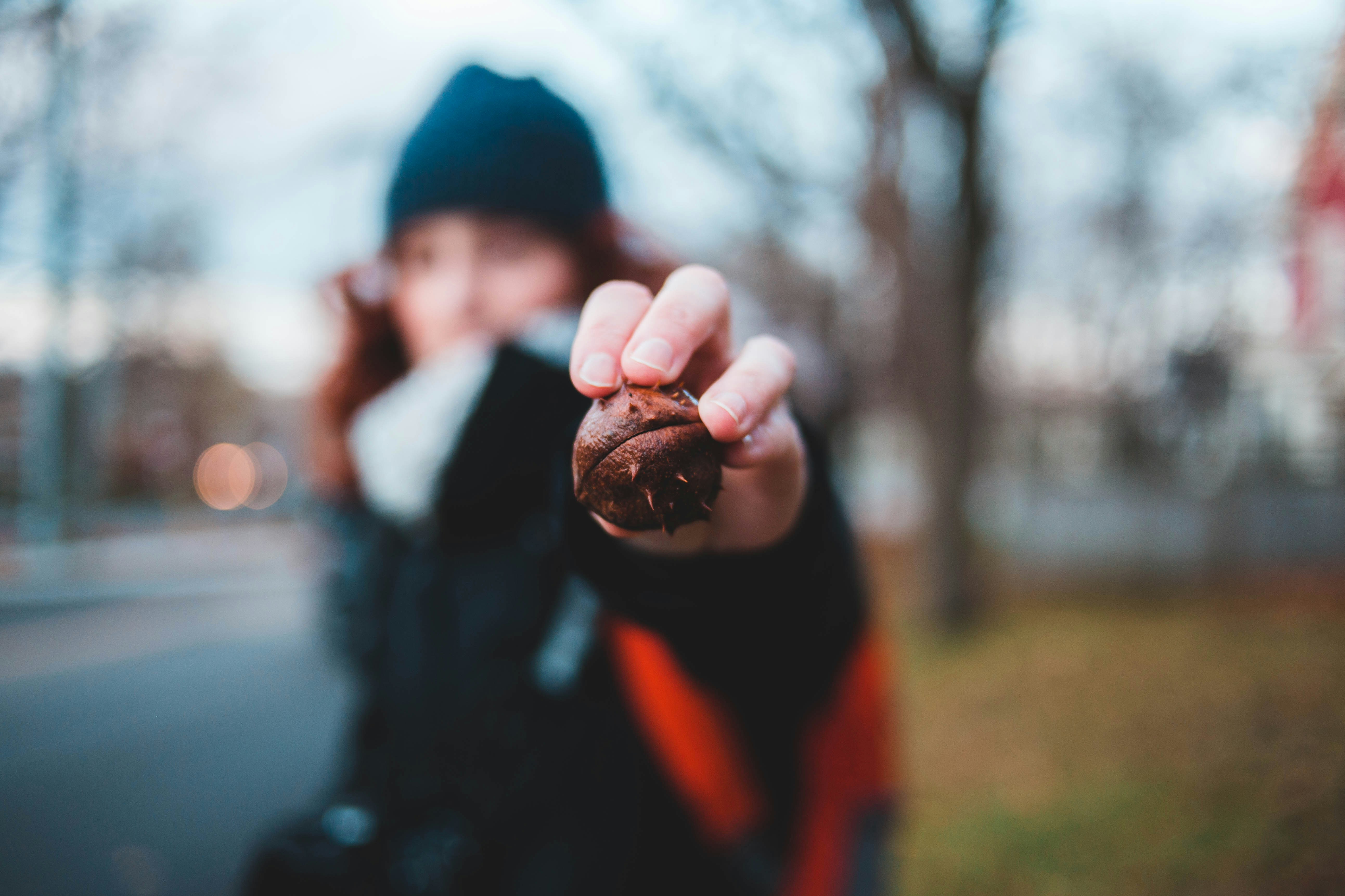 Woman holding nut photo – Free Human Image on Unsplash
