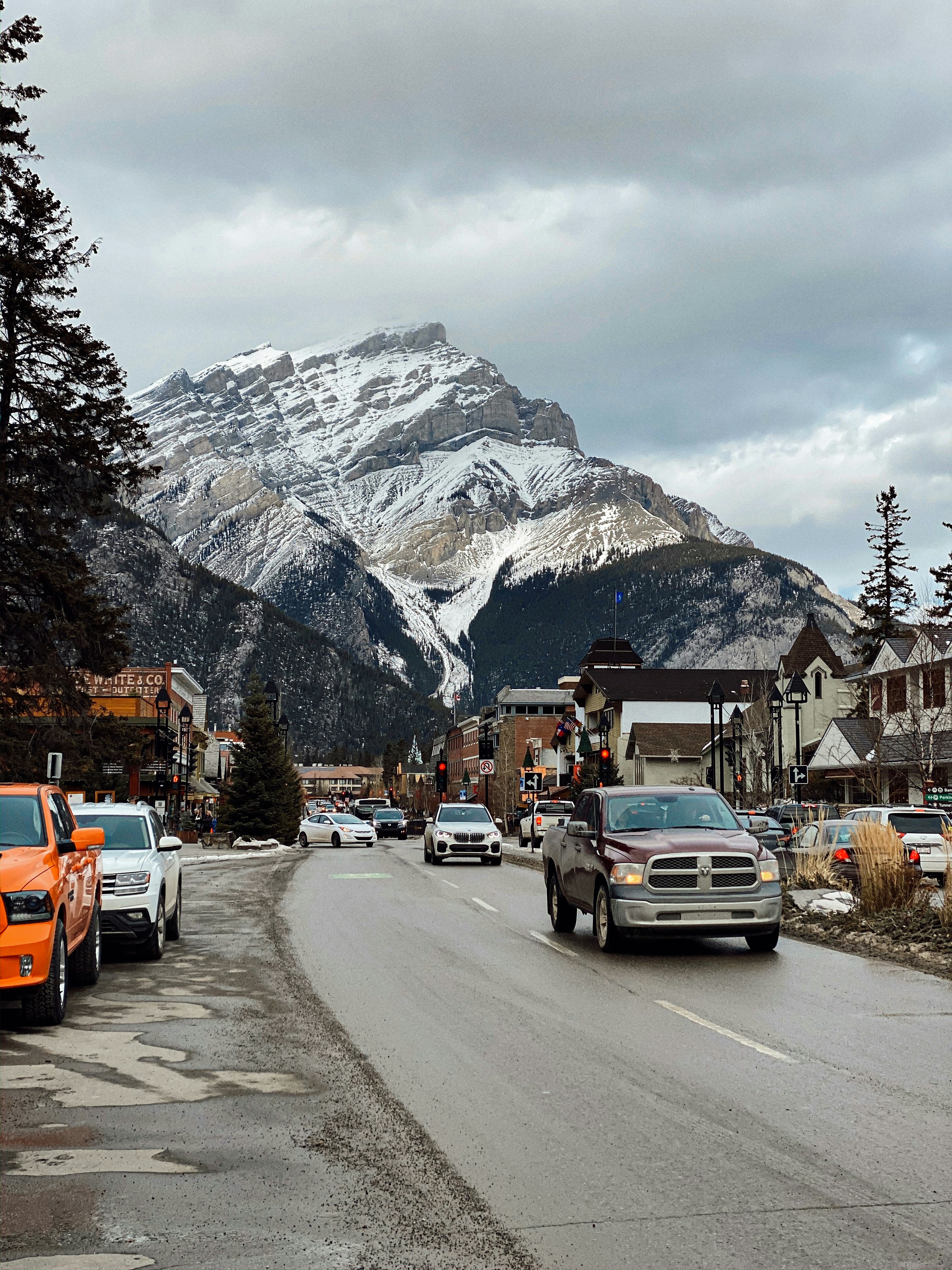Cars on road photo – Free Banff Image on Unsplash