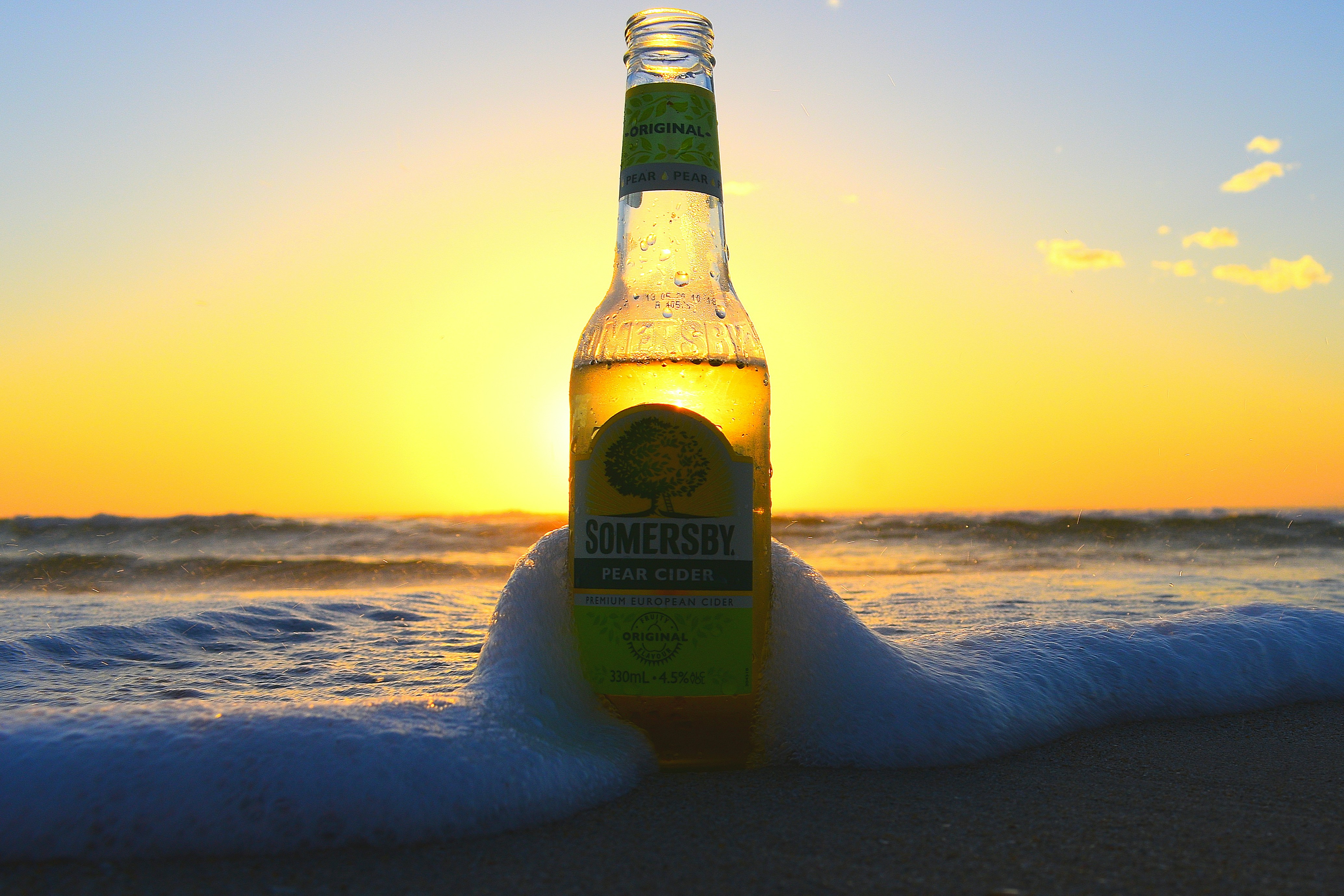 Somersby glass bottle