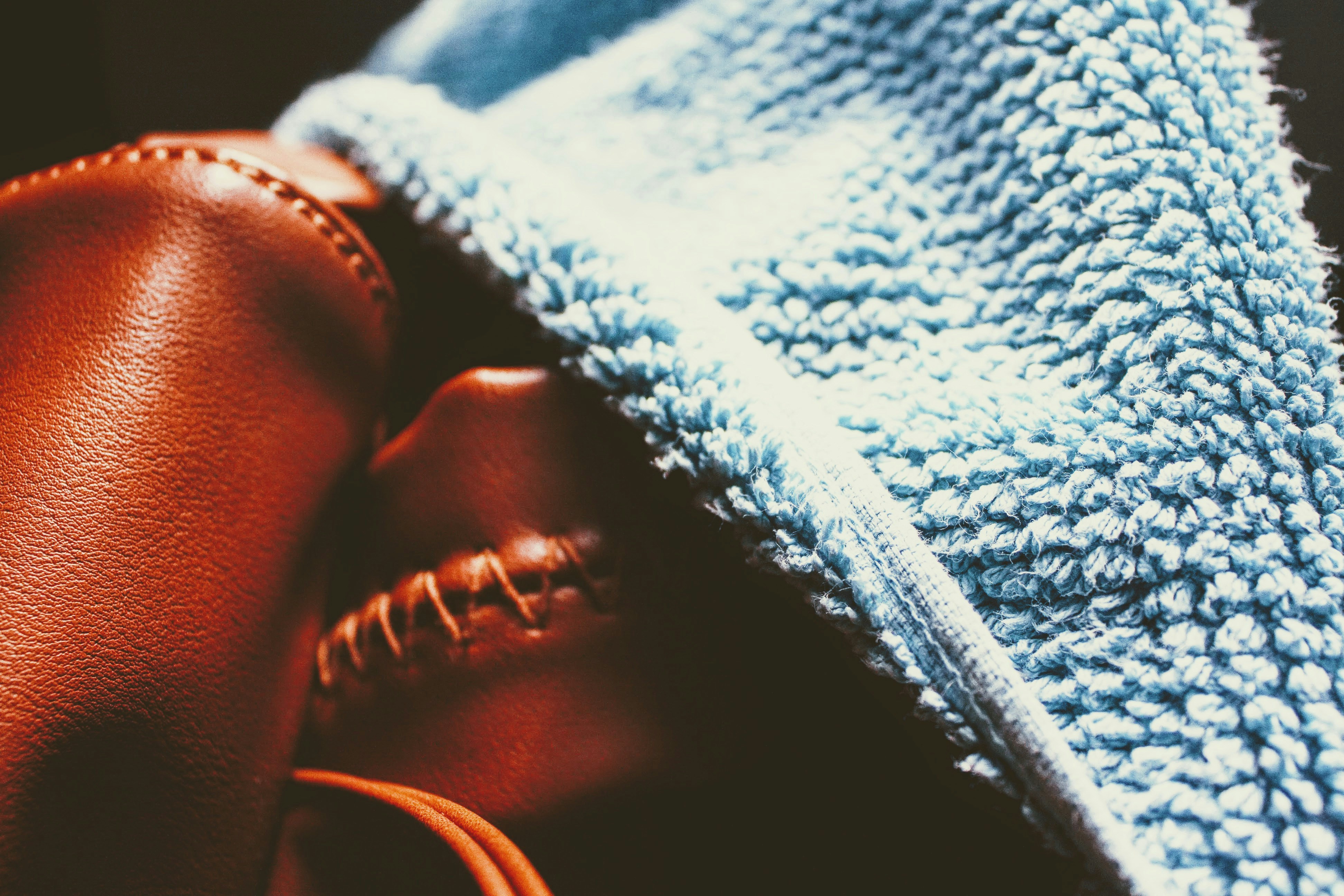 Backpack and towel