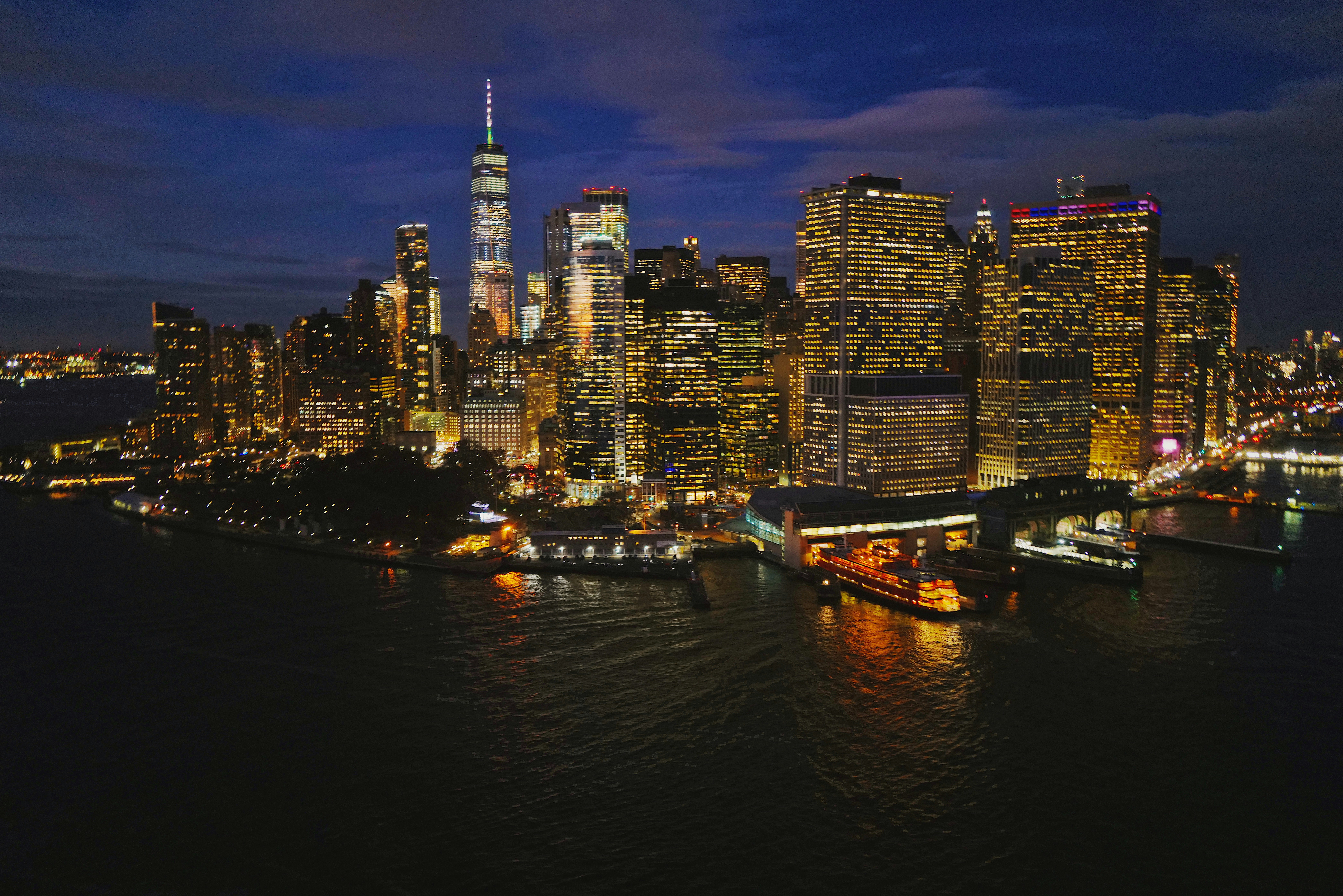 Lighted cityscape during nighttime photo – Free Downtown Image on Unsplash