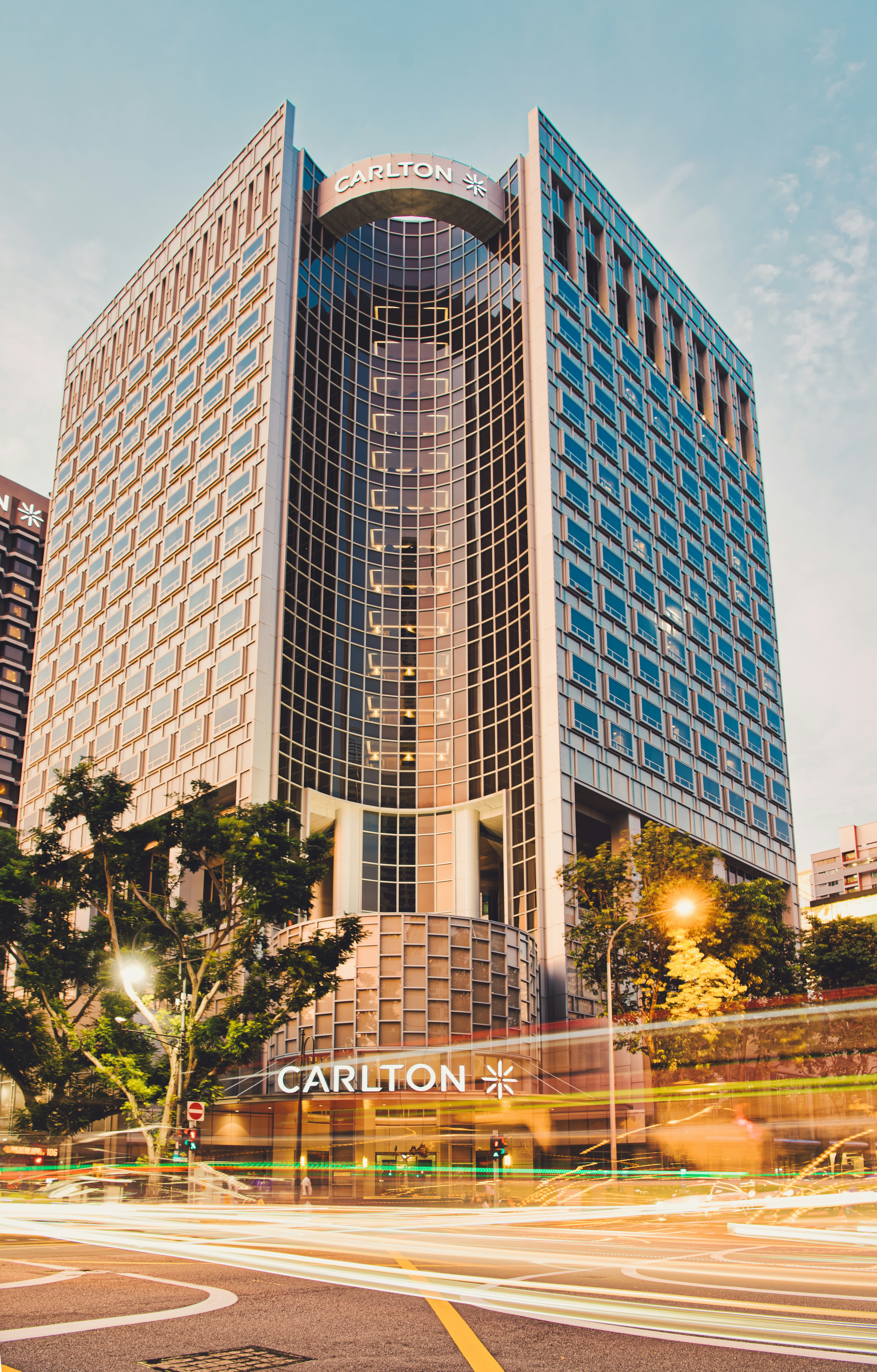 Grey curtained-glass building photo – Free Bras basah road Image on ...