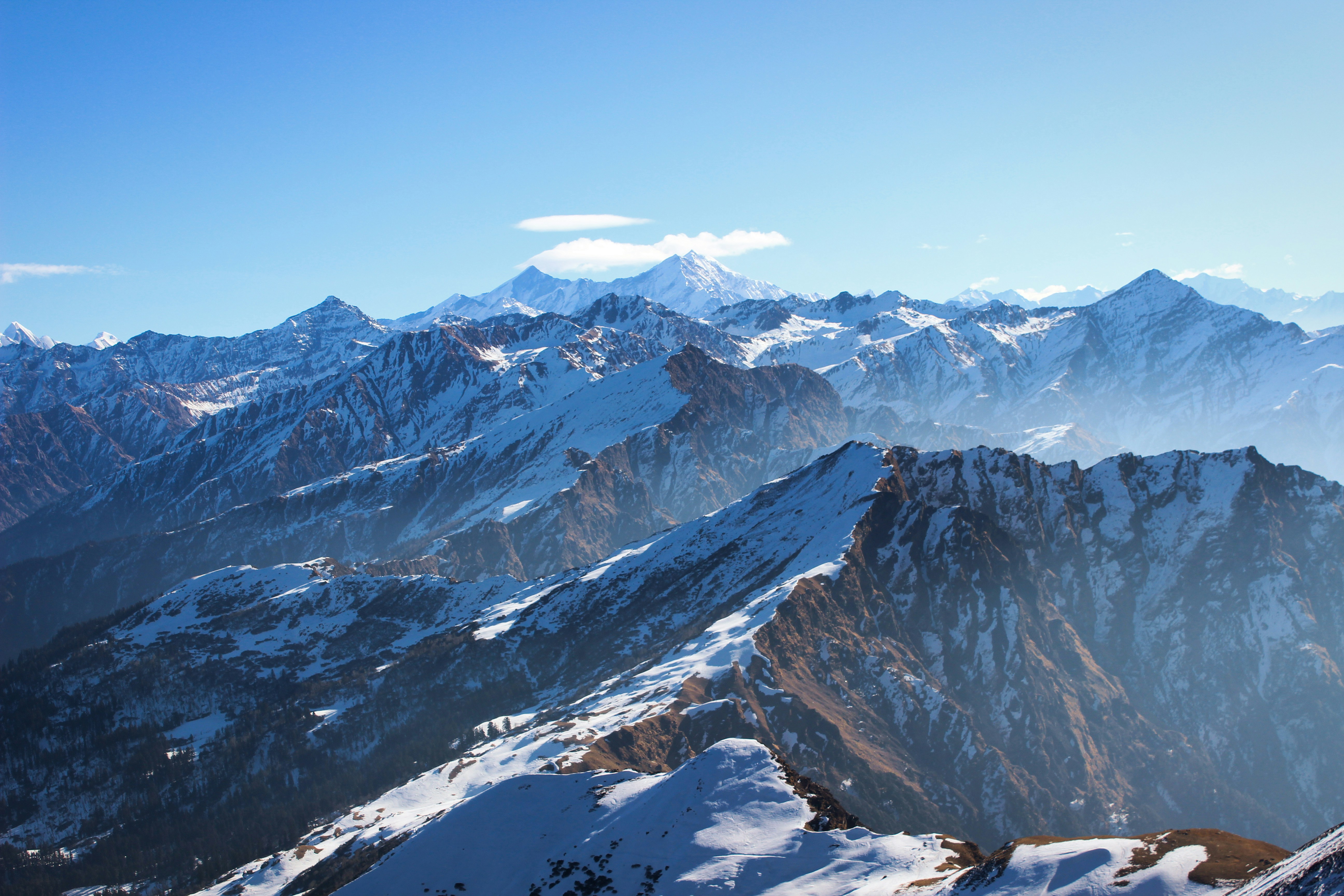 Mountain ranges photo – Free Blue Image on Unsplash