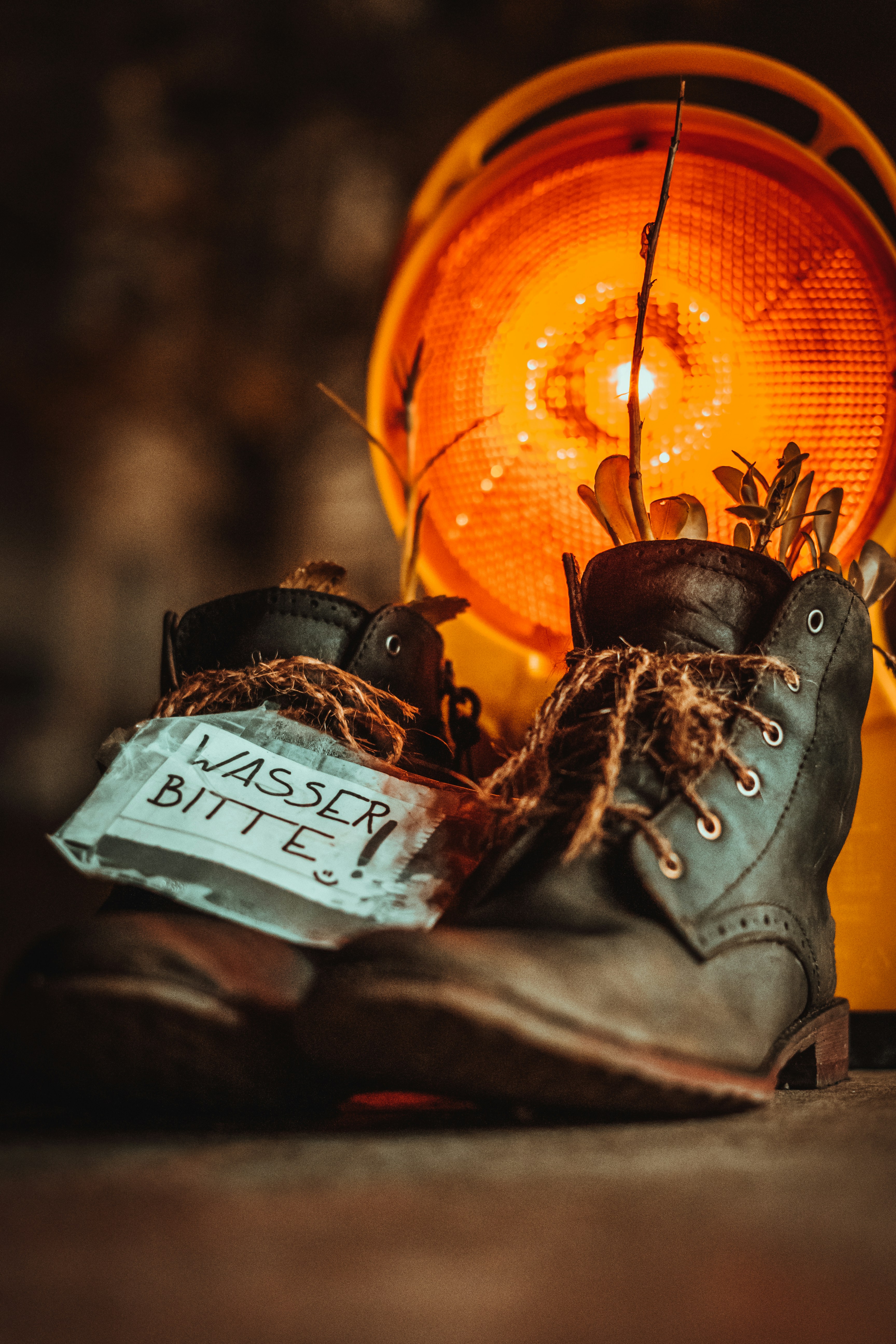 brown leather ankle boots