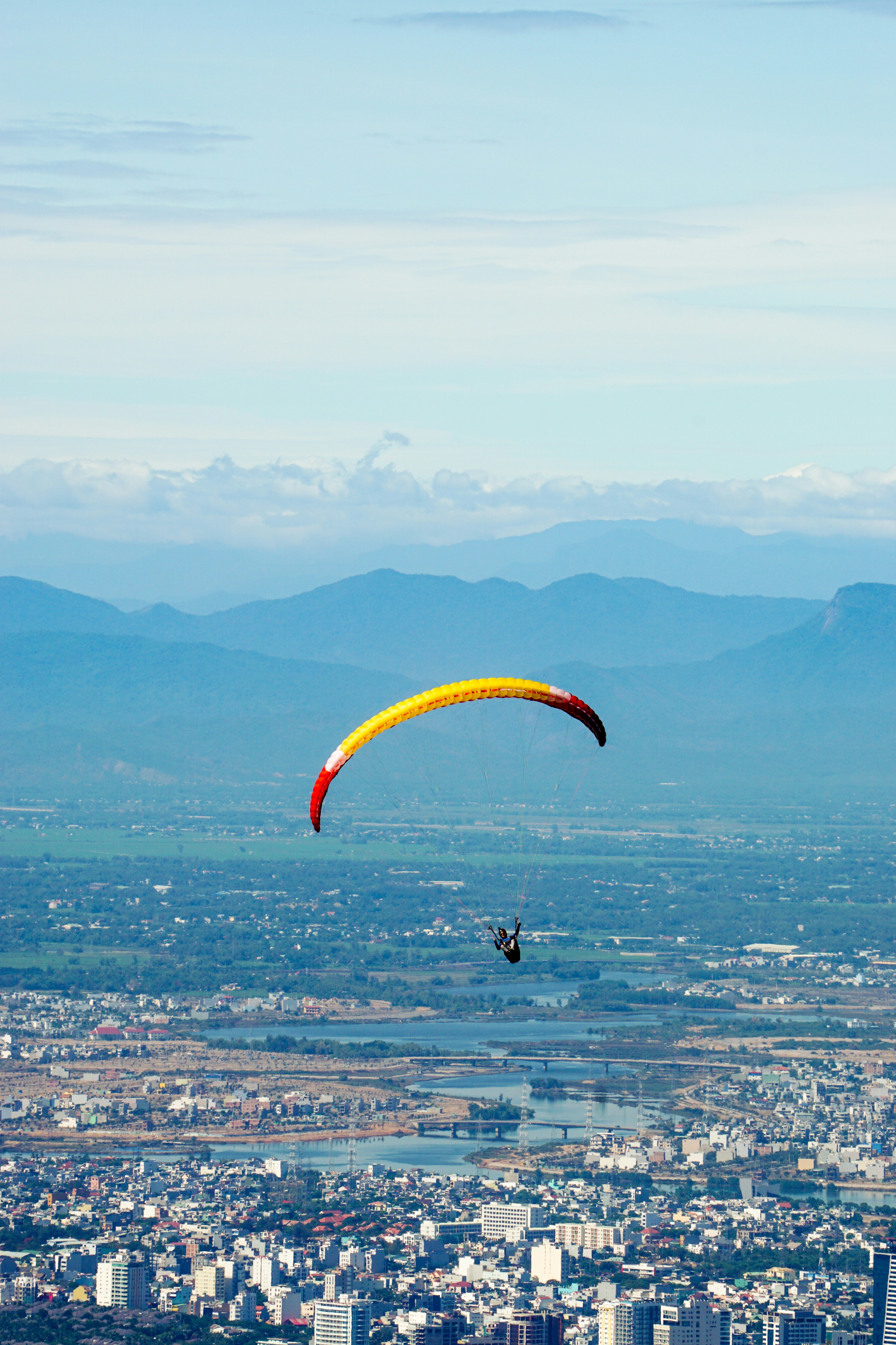 Soaring Above the Cityscape