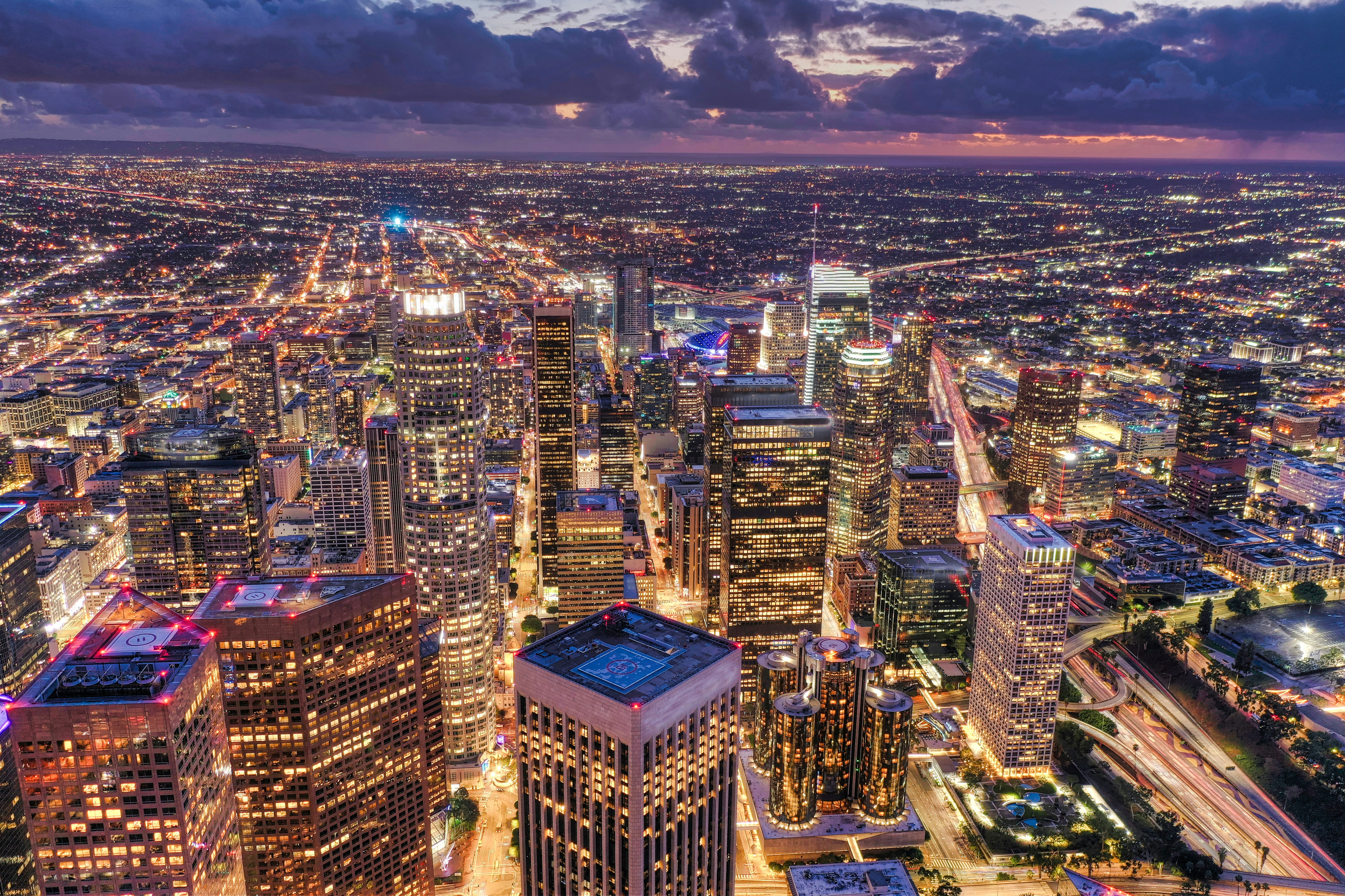 Aerial photography of high-rise buildings photo – Free Los angeles ...