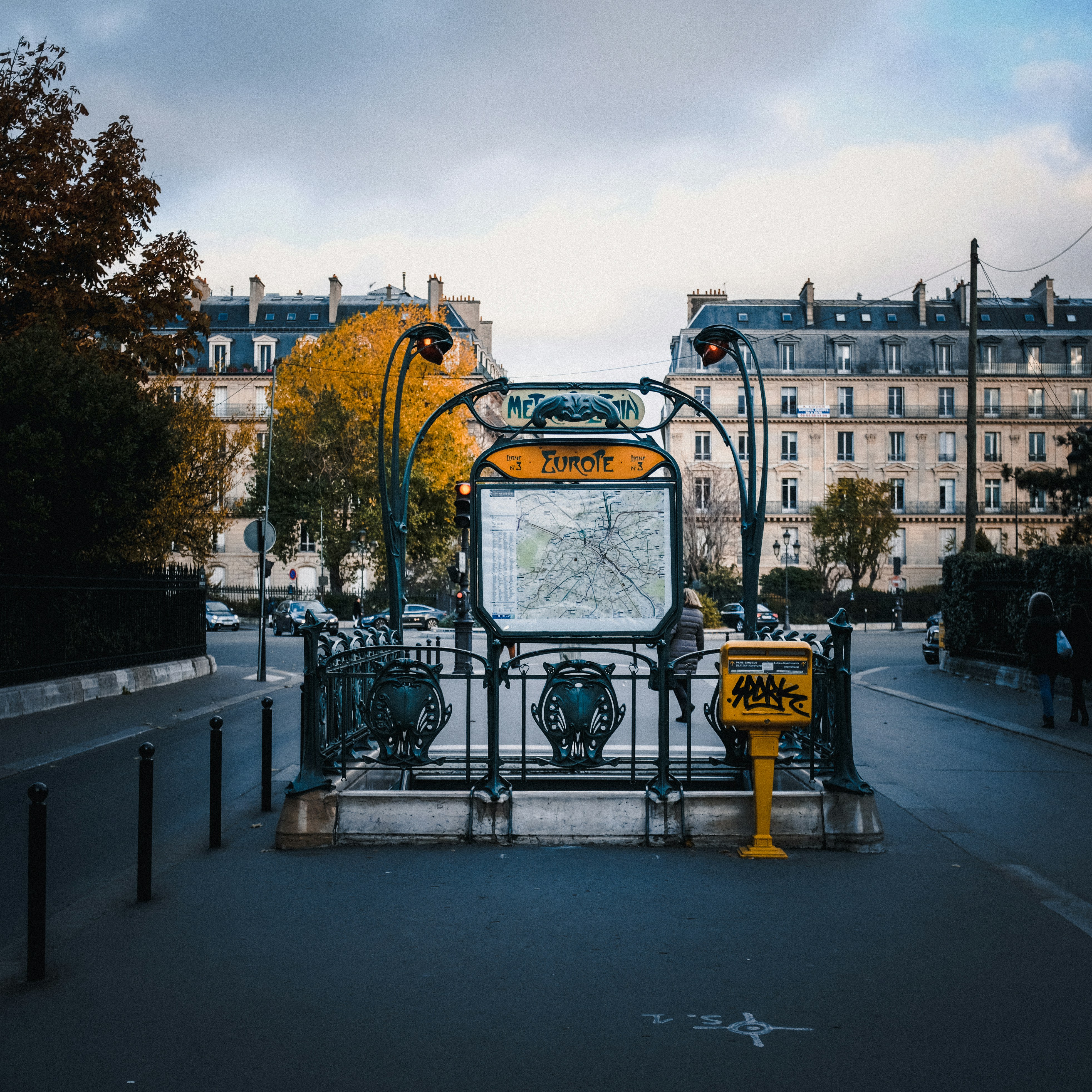Europe Metro Station in Paris