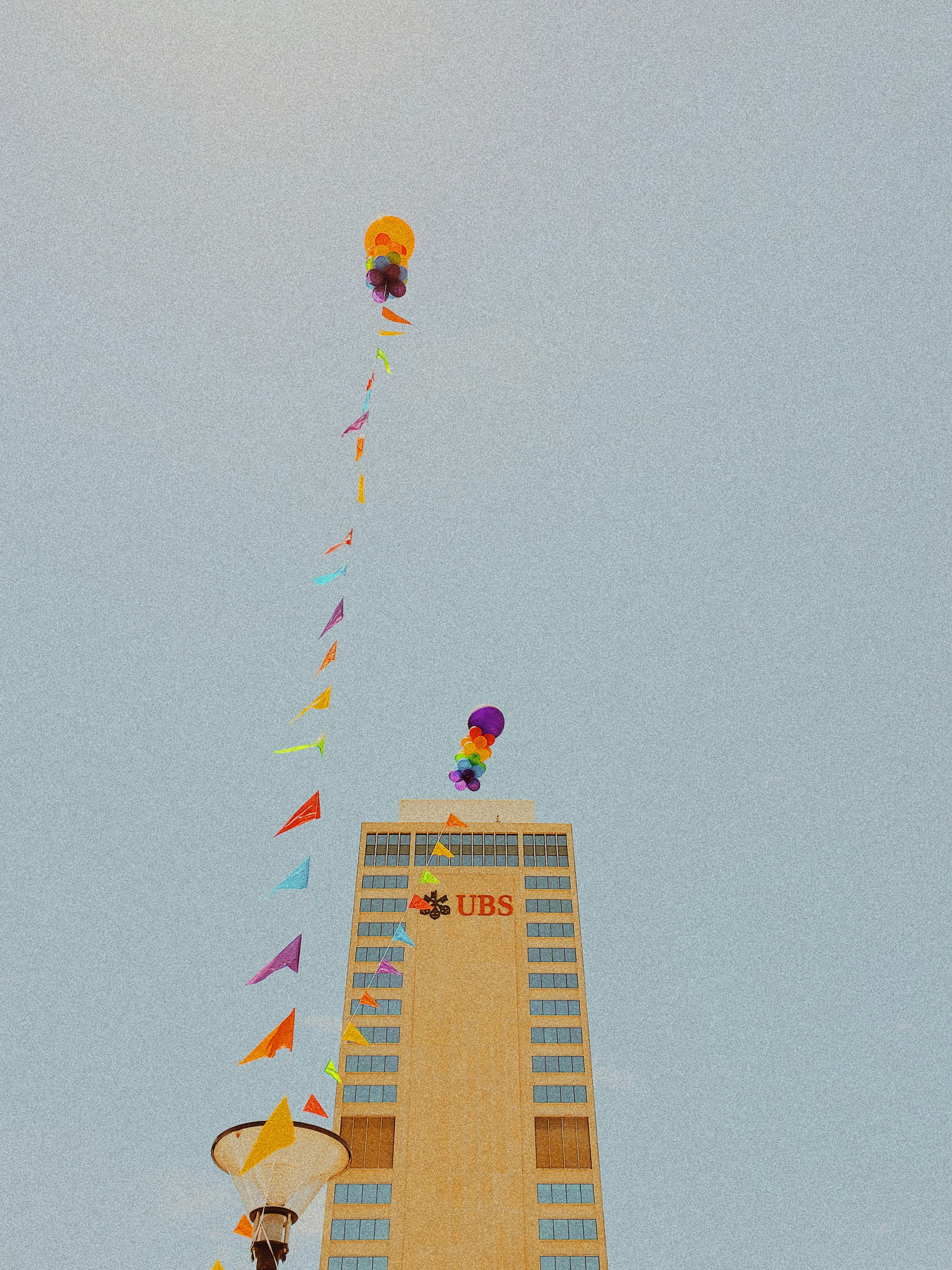 Ascension of Joy: A Colorful Celebration