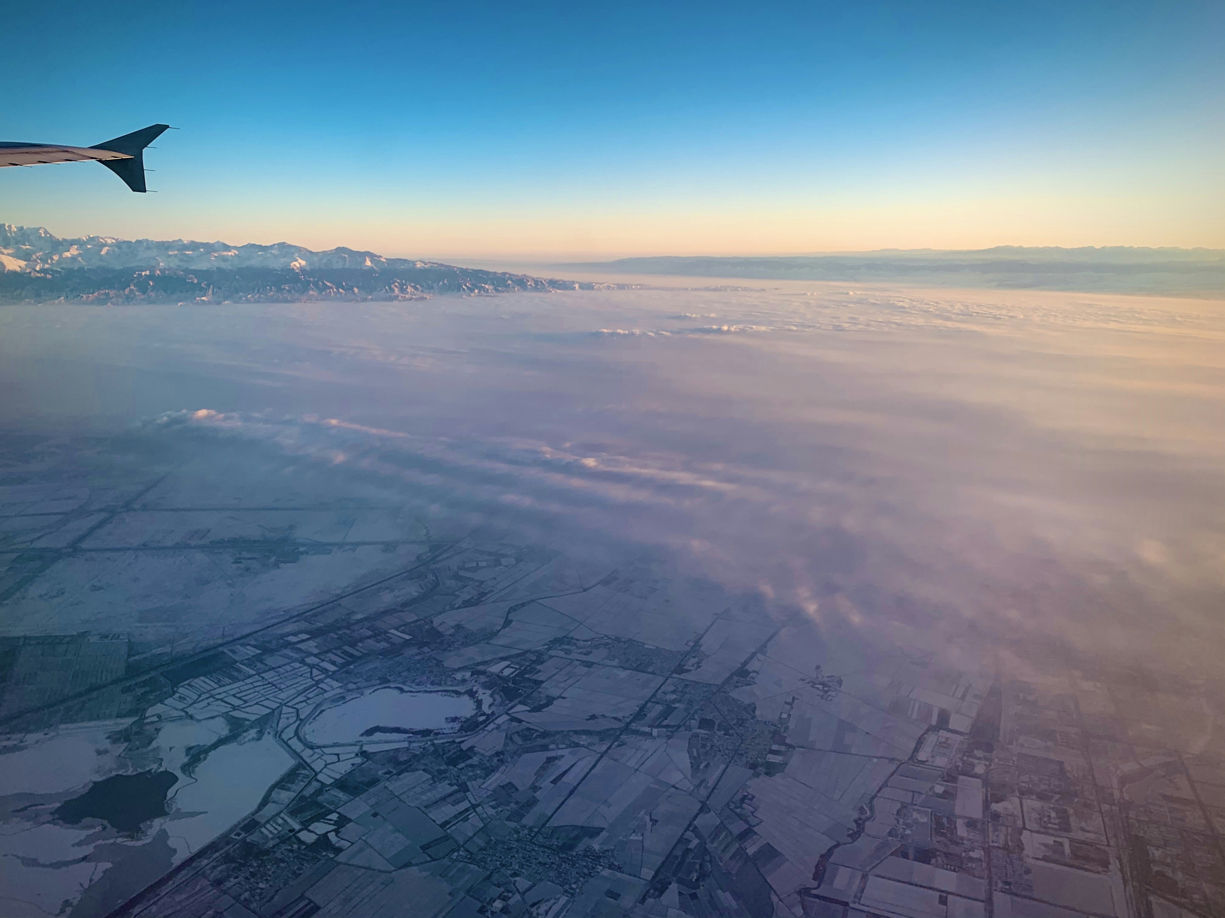 Aerial photography of airplane and island during daytime photo – Free ...