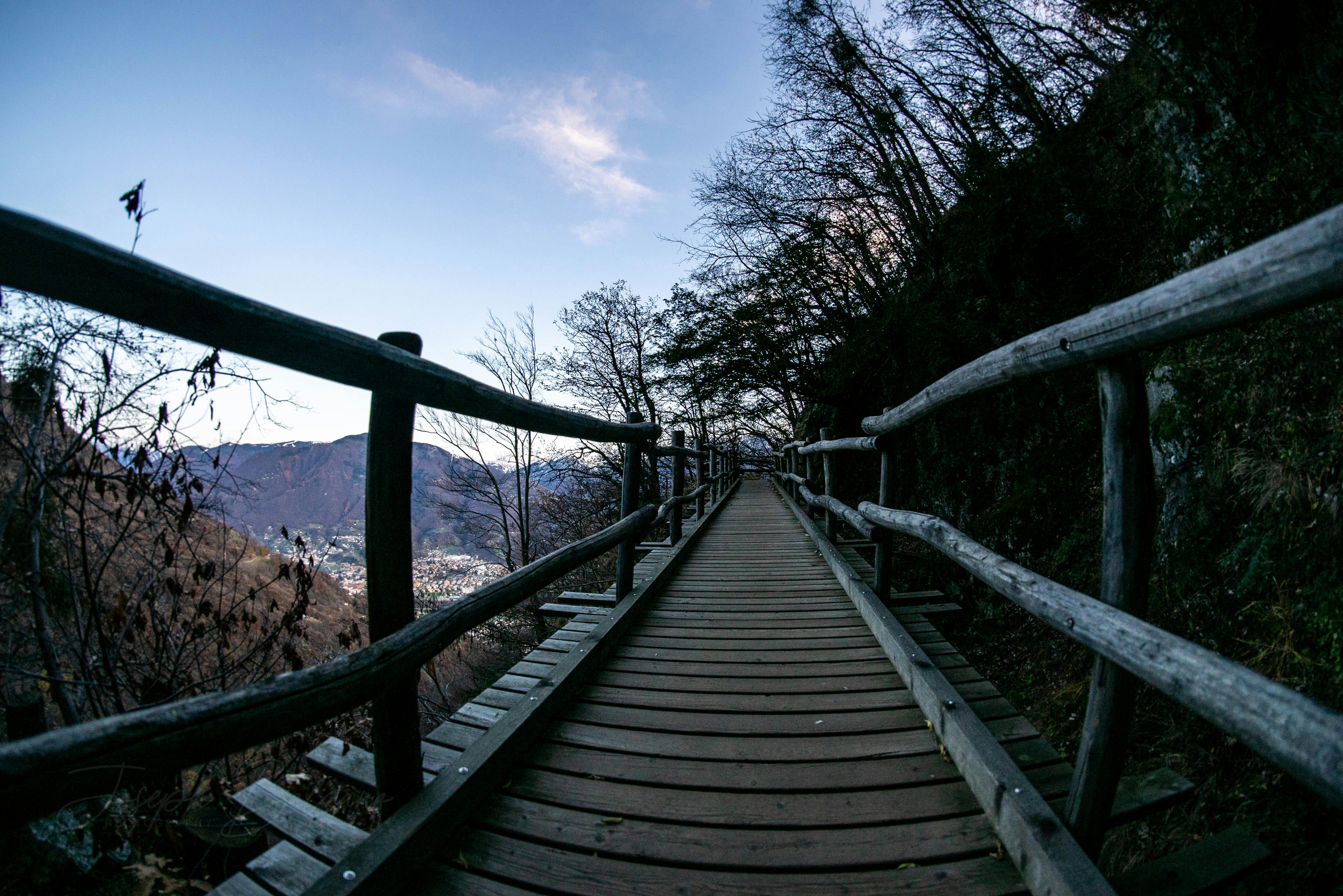 Landscape photography of wooden bridge photo – Free Bellinzona Image on ...