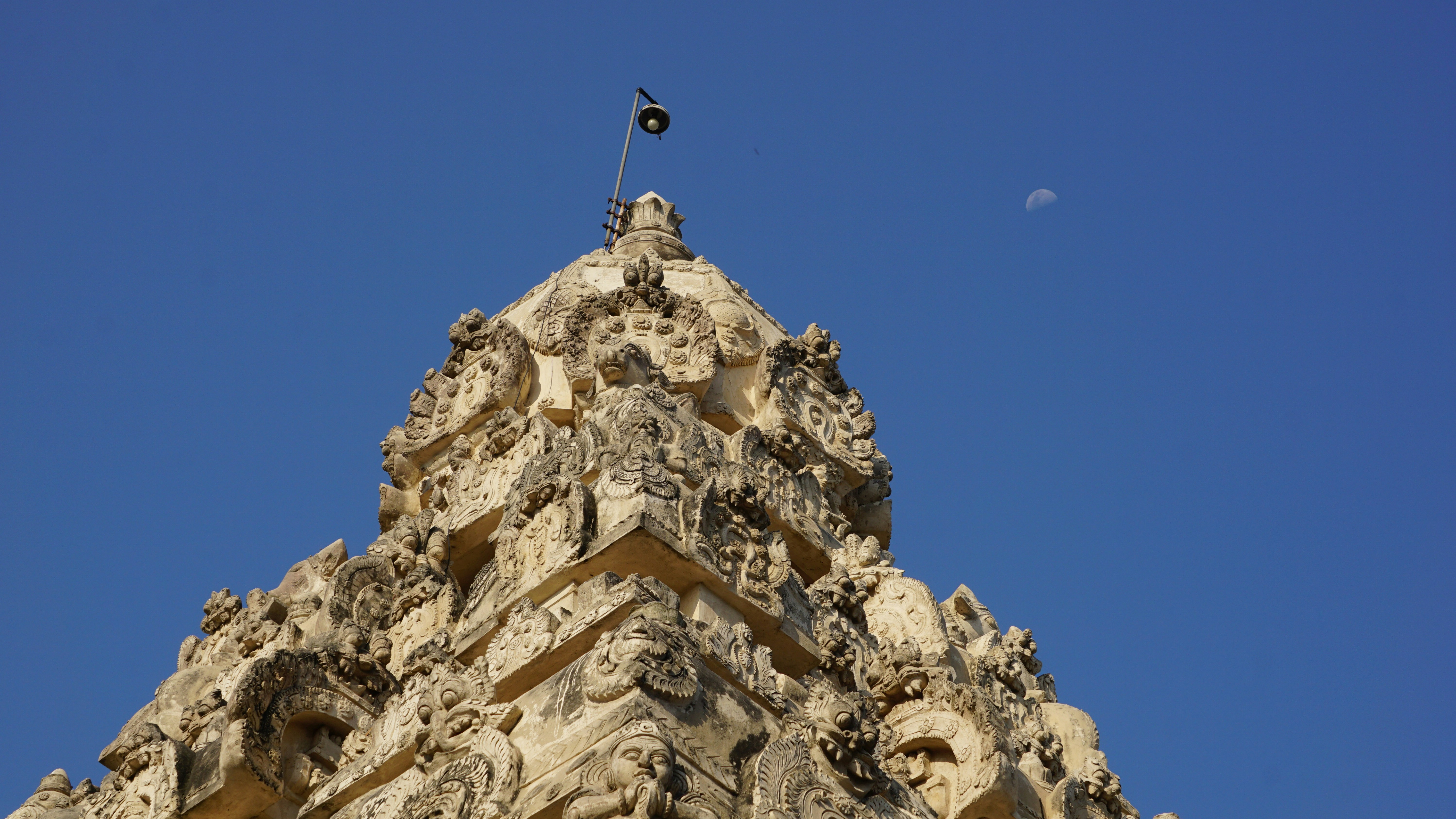 Ornate Pinnacle Against a Clear Sky
