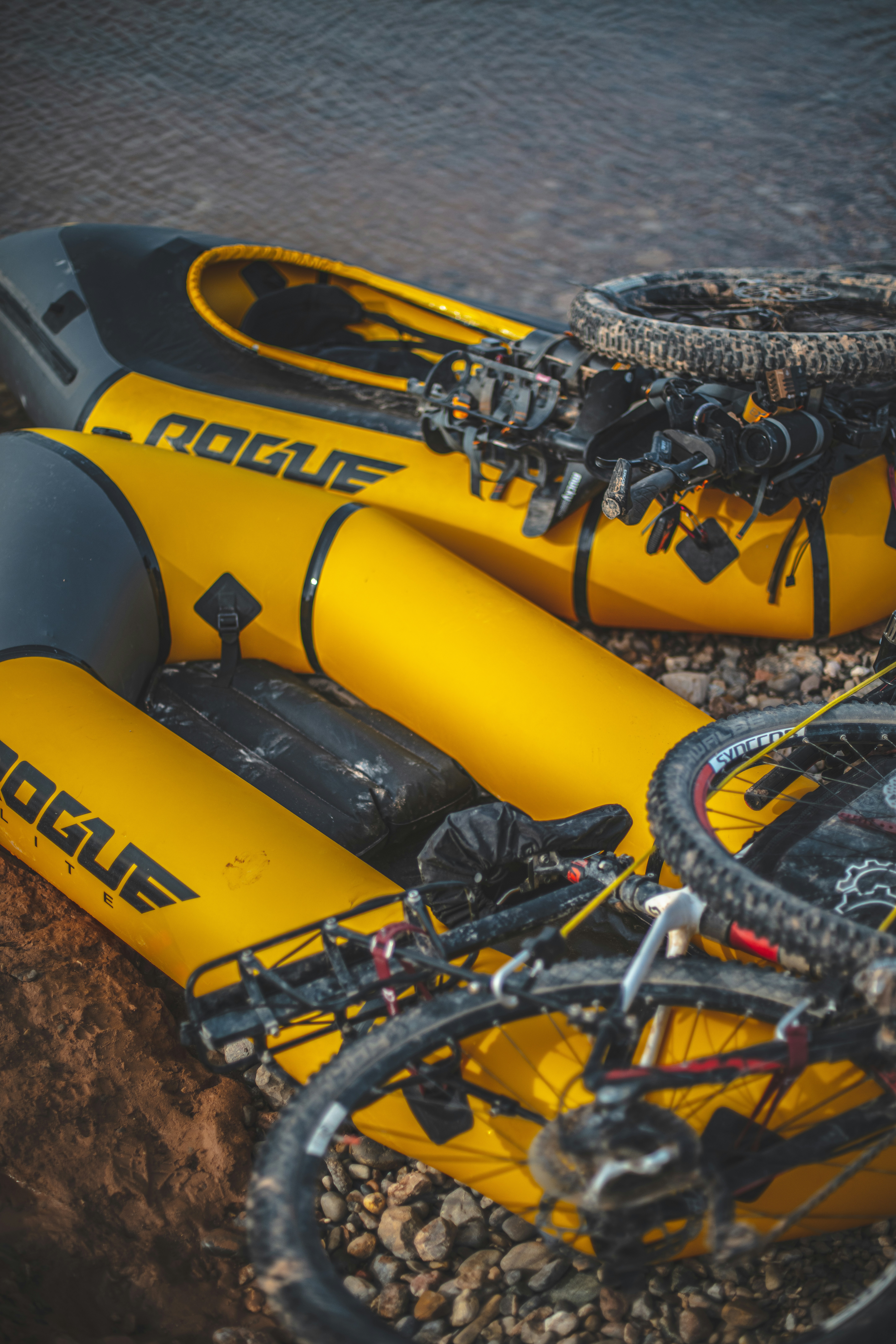 Yellow and black Rogue bike on pavement photo – Free Machine Image on ...